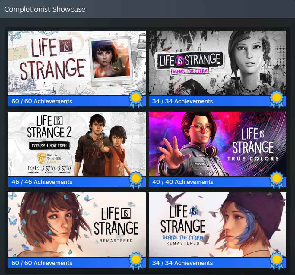 [No Spoilers] I got all of the achievements for every LiS game on Steam ...