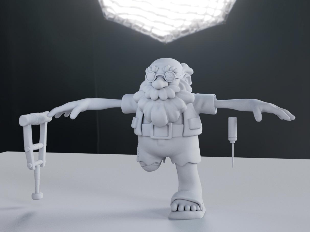 Here’s a model I started on my tablet then decided to take it to Maya. Reference from Derek ...