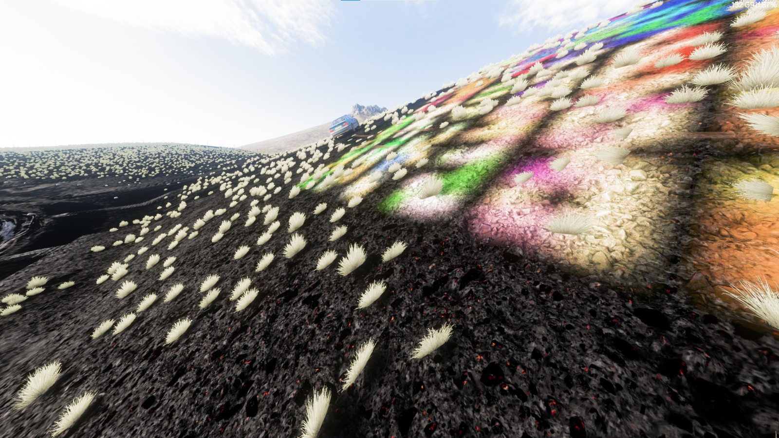 Interesting texture bug on top of the mountain | Scrolller