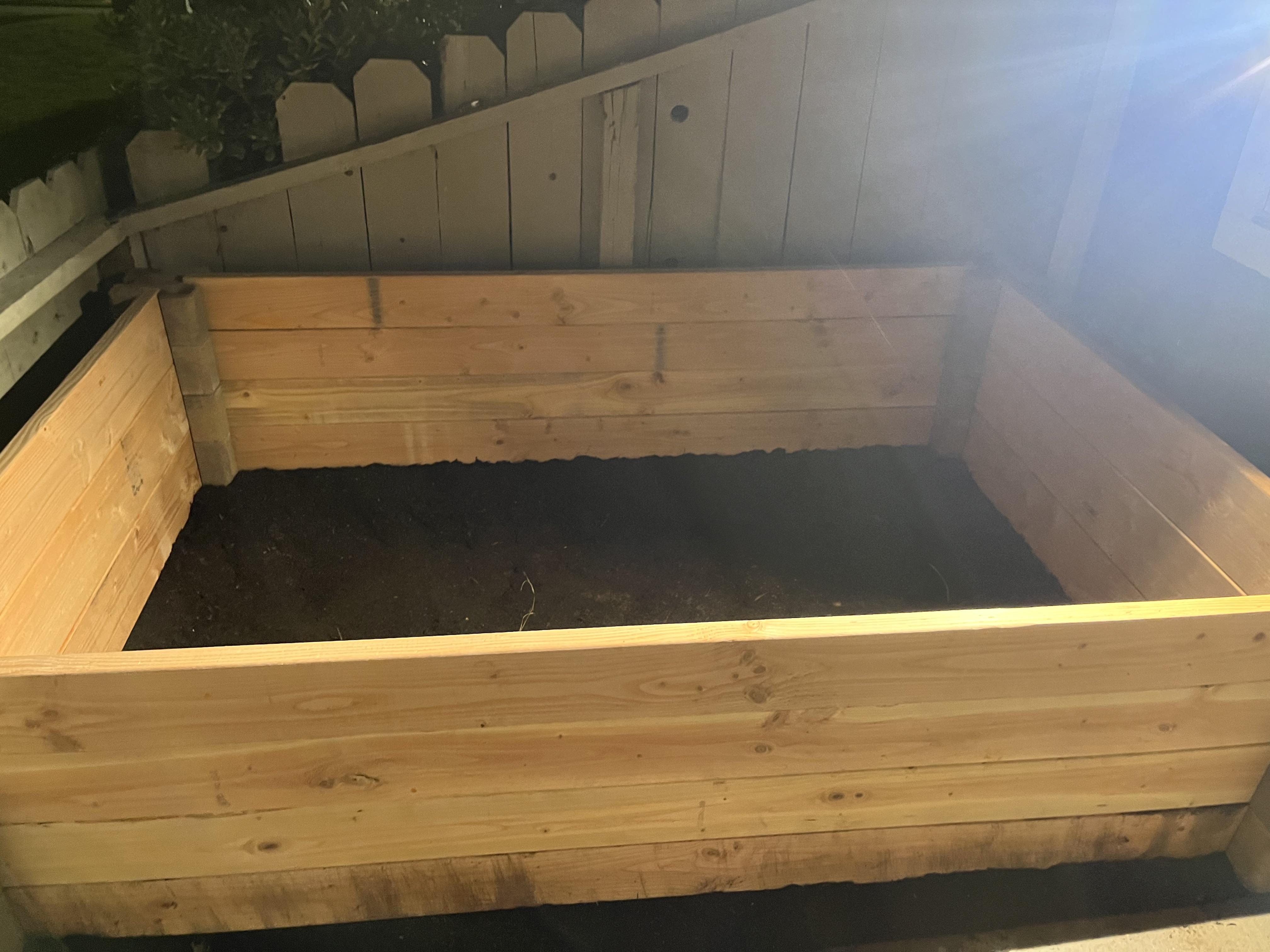 How should I go about preparing this raised bed? | Scrolller