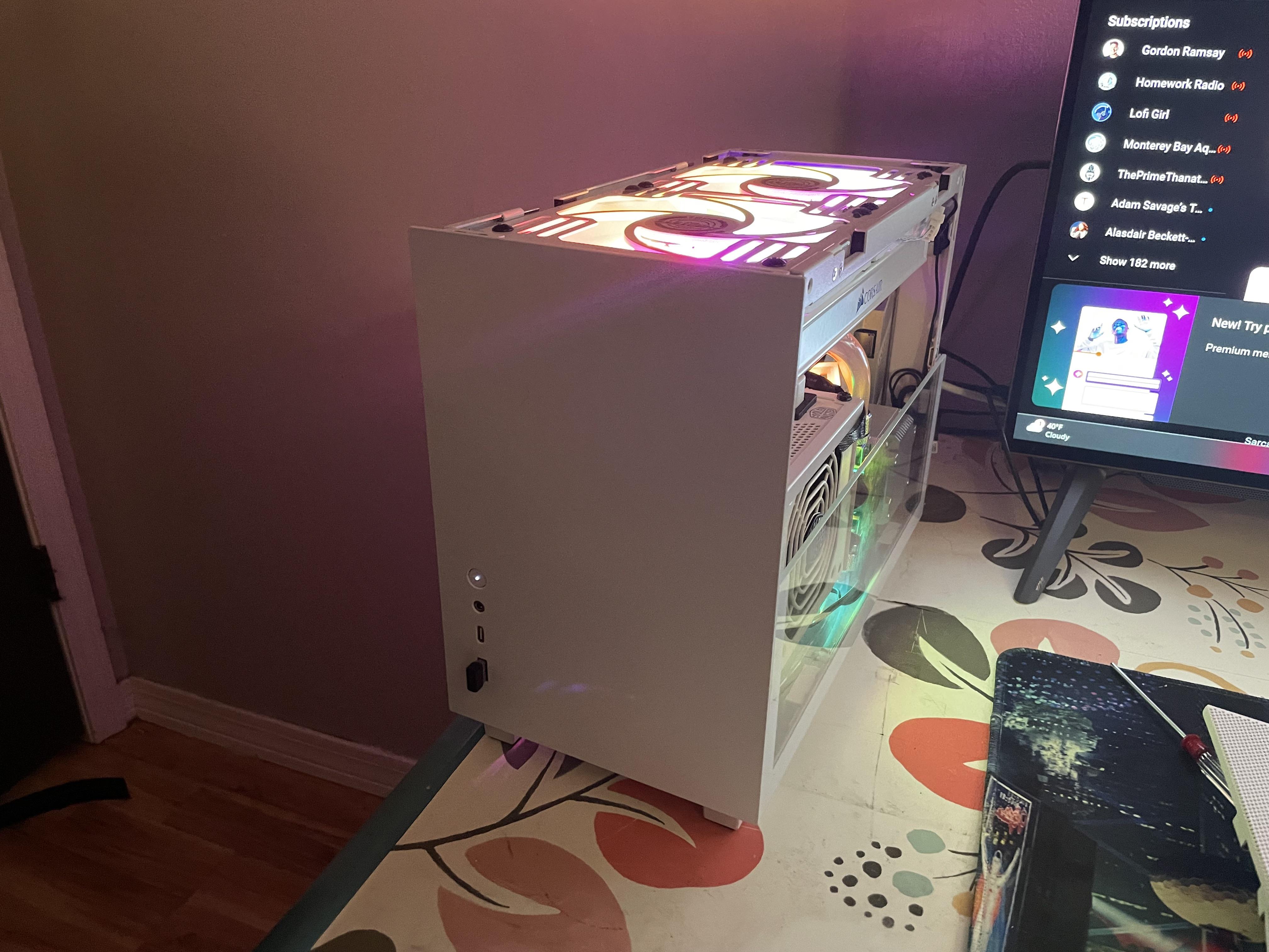 Snowy Rainbow (AMD 7800x3d & 7900 XTX custom loop) | Scrolller