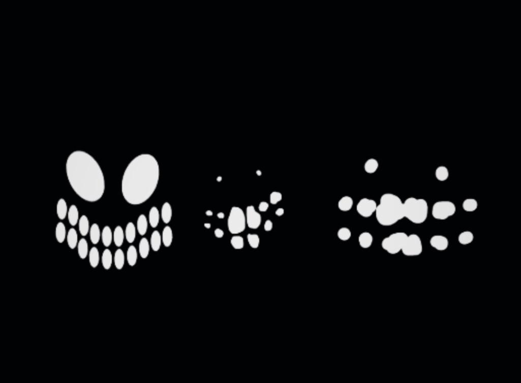 From left to right (timeline) are different smilers i made for my ...