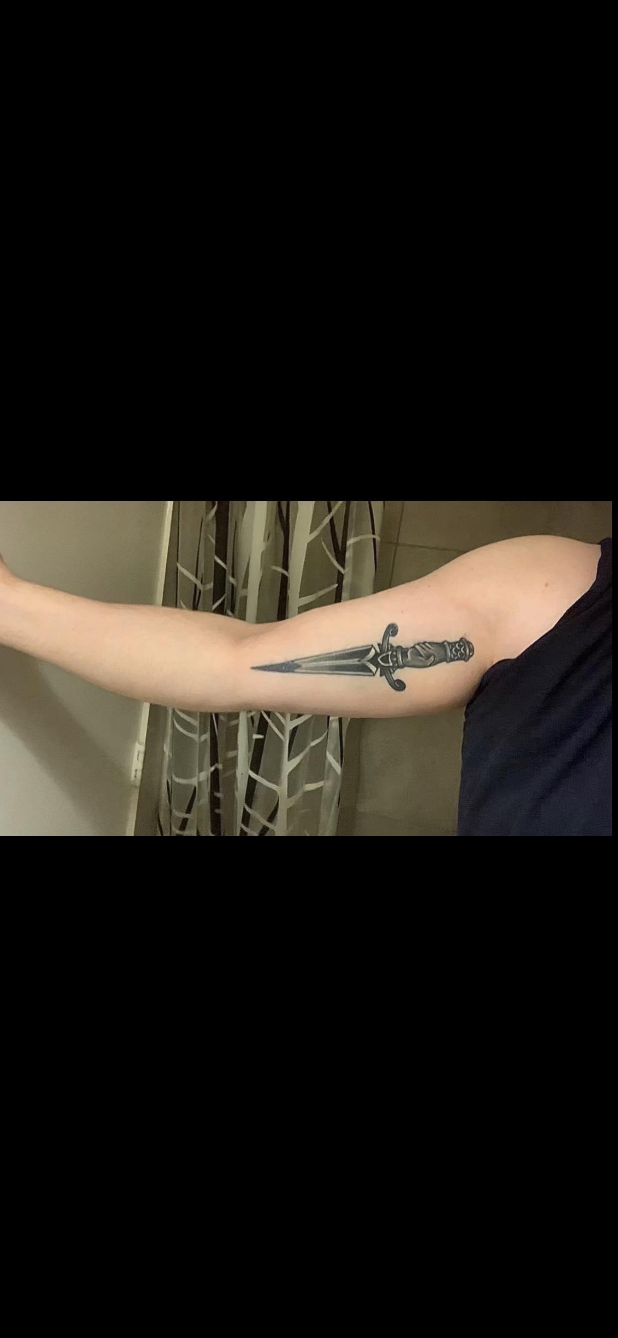 My Dagger tattoo. | Scrolller