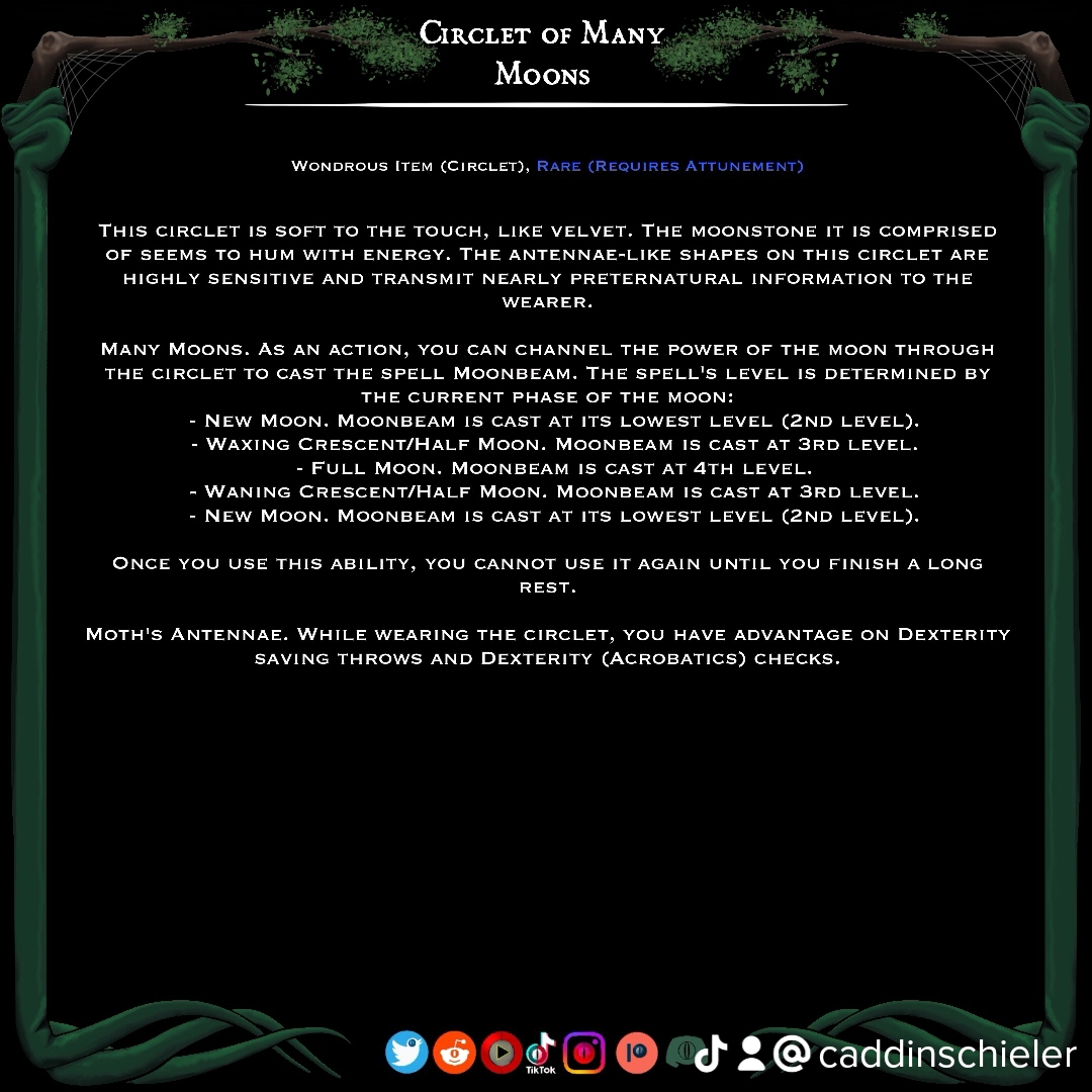 Circlet of Many Moons | Scrolller