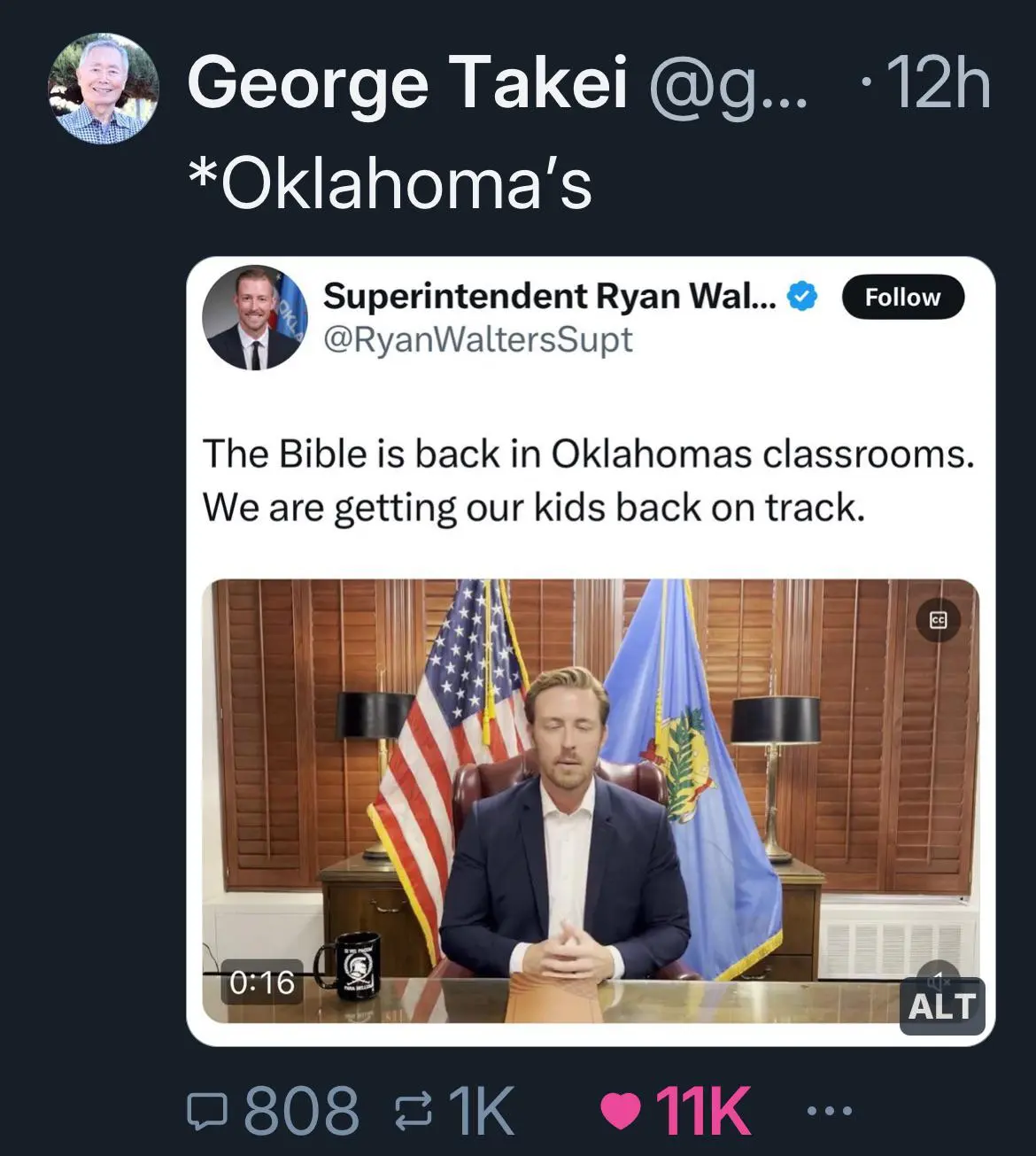 Oklahoma is ranked 49th out of 50 in education. | Scrolller