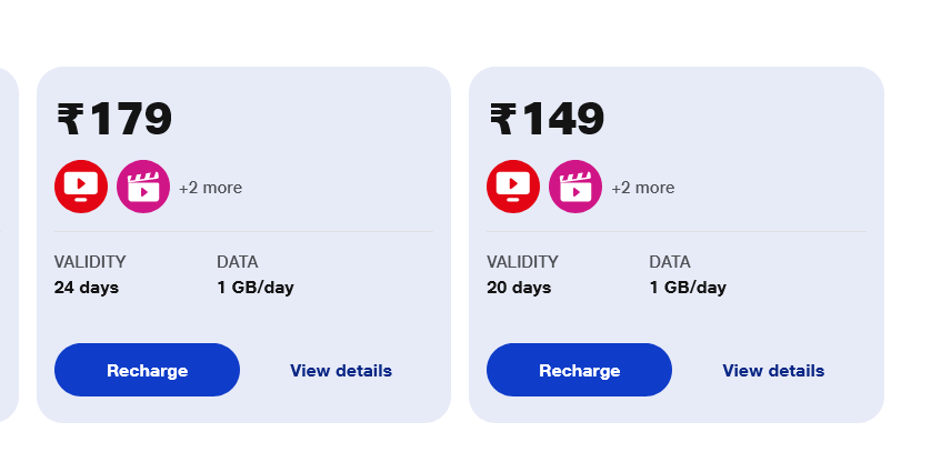 Airtel prepaid Recharge Rs 99 no more | Scrolller