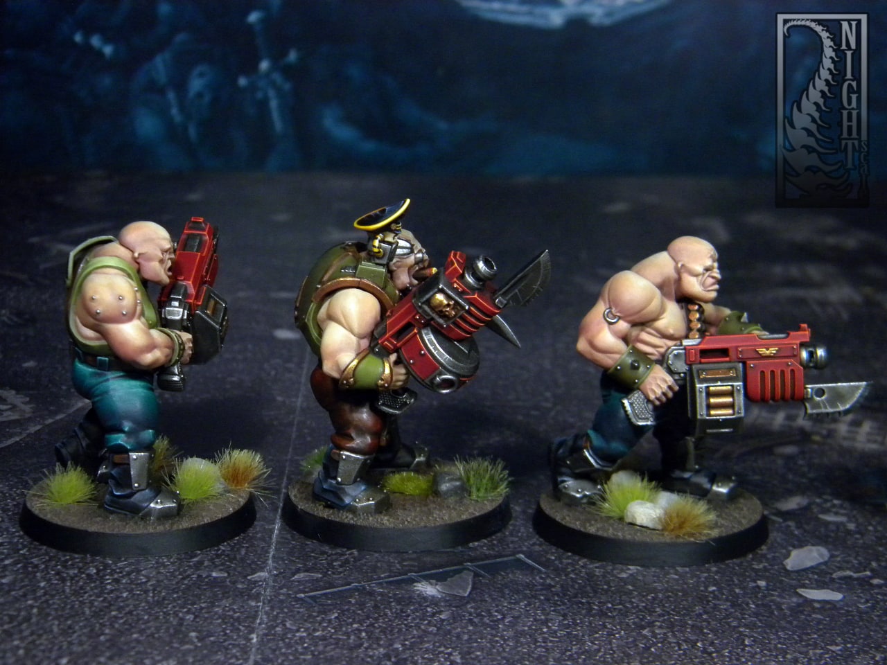 Nork Deddog and Ogryns from the Dniepr regiment. | Scrolller