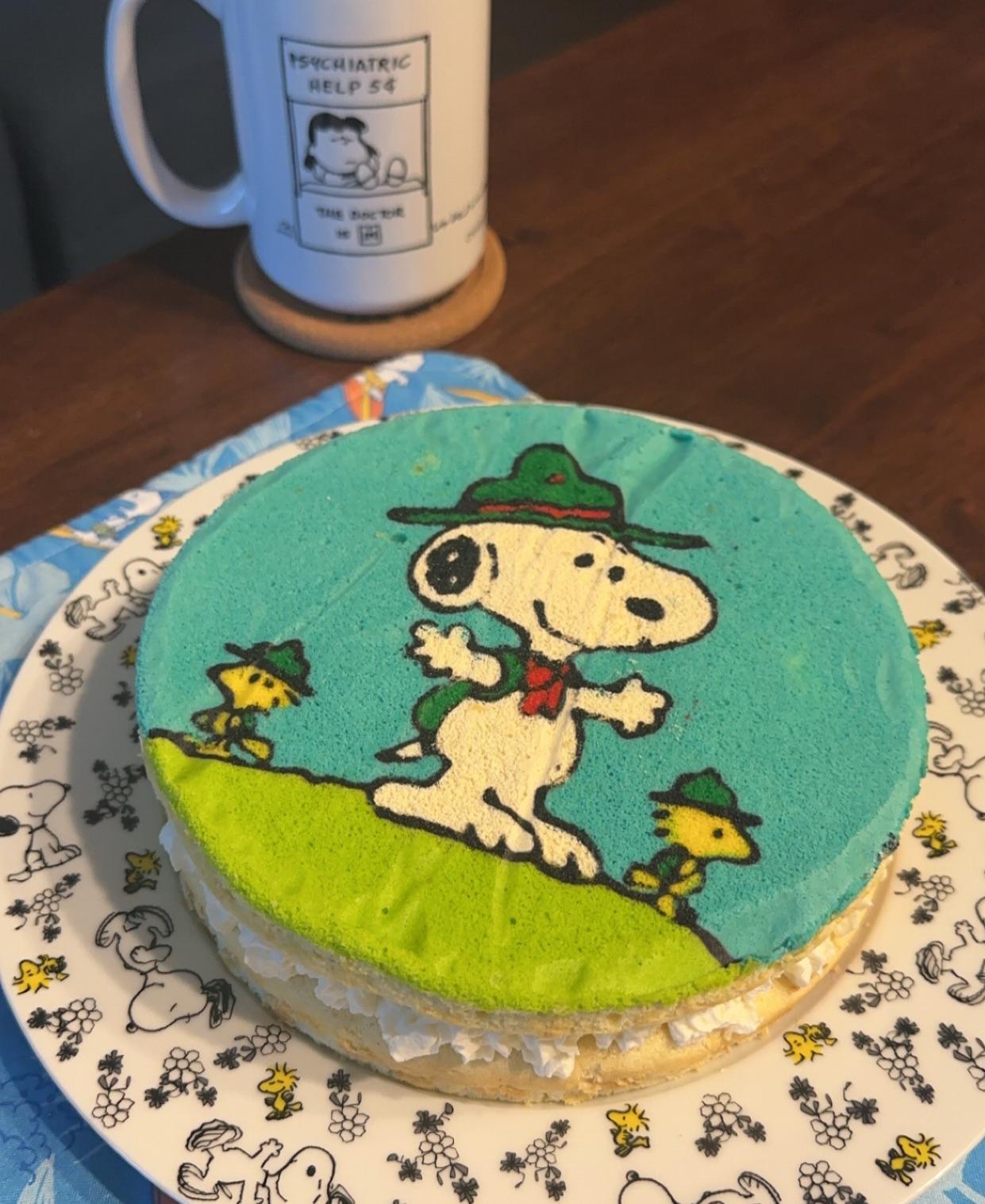 [Homemade] Snoopy Sponge Cake | Scrolller