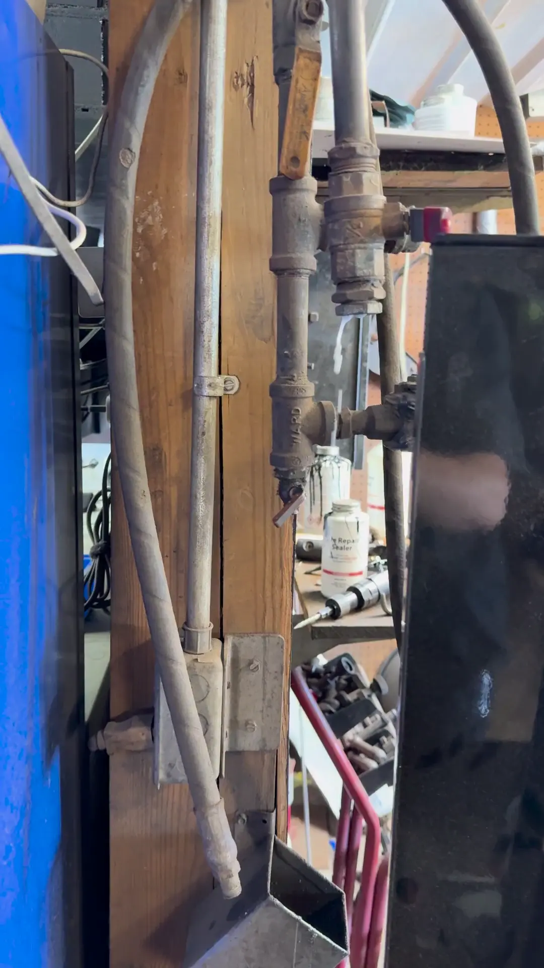 Our low budget air drying system at work. Guaranteed to get enough water out you only get a ...