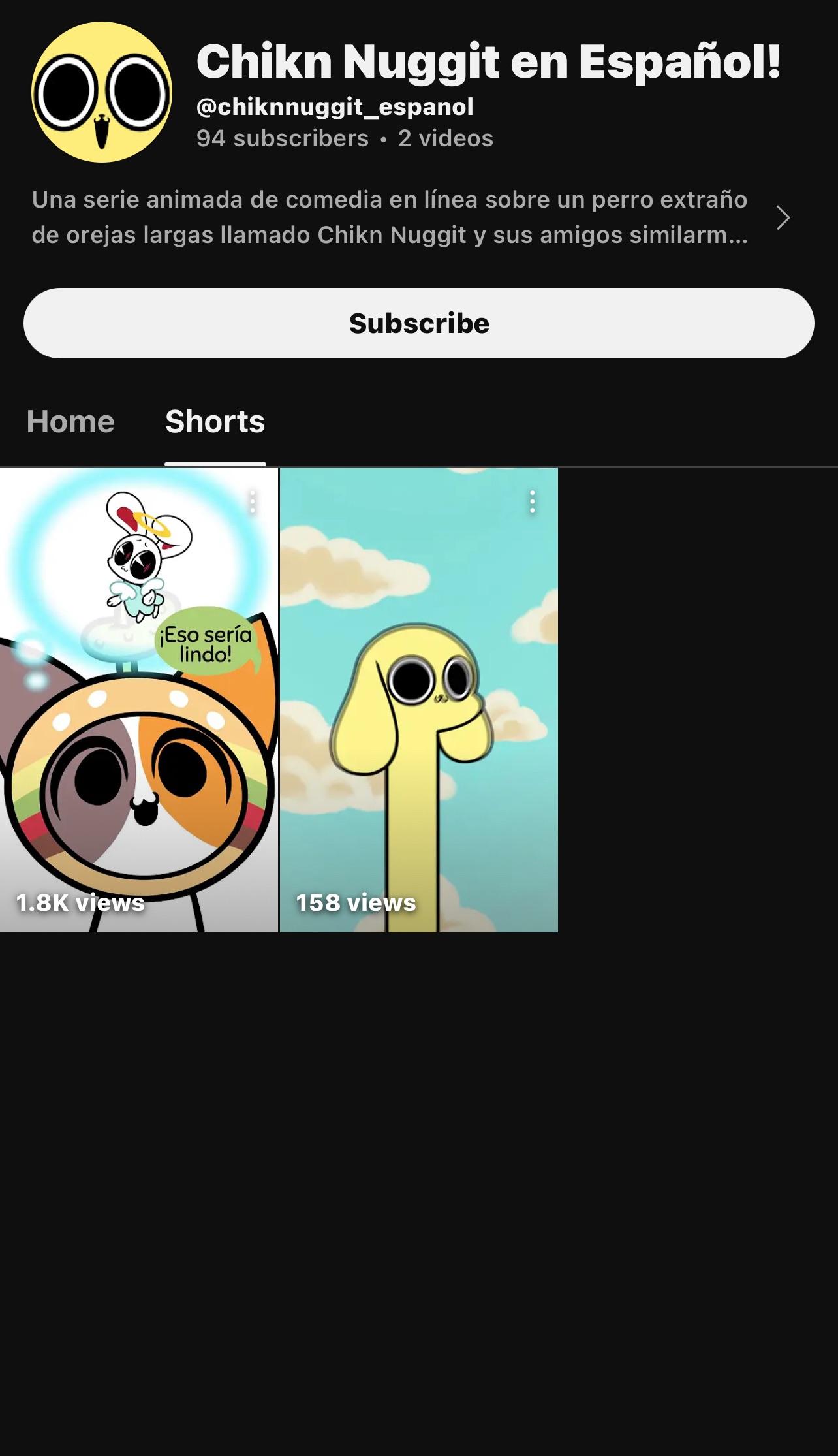 Official Chikn Nuggit Spanish dub! | Scrolller