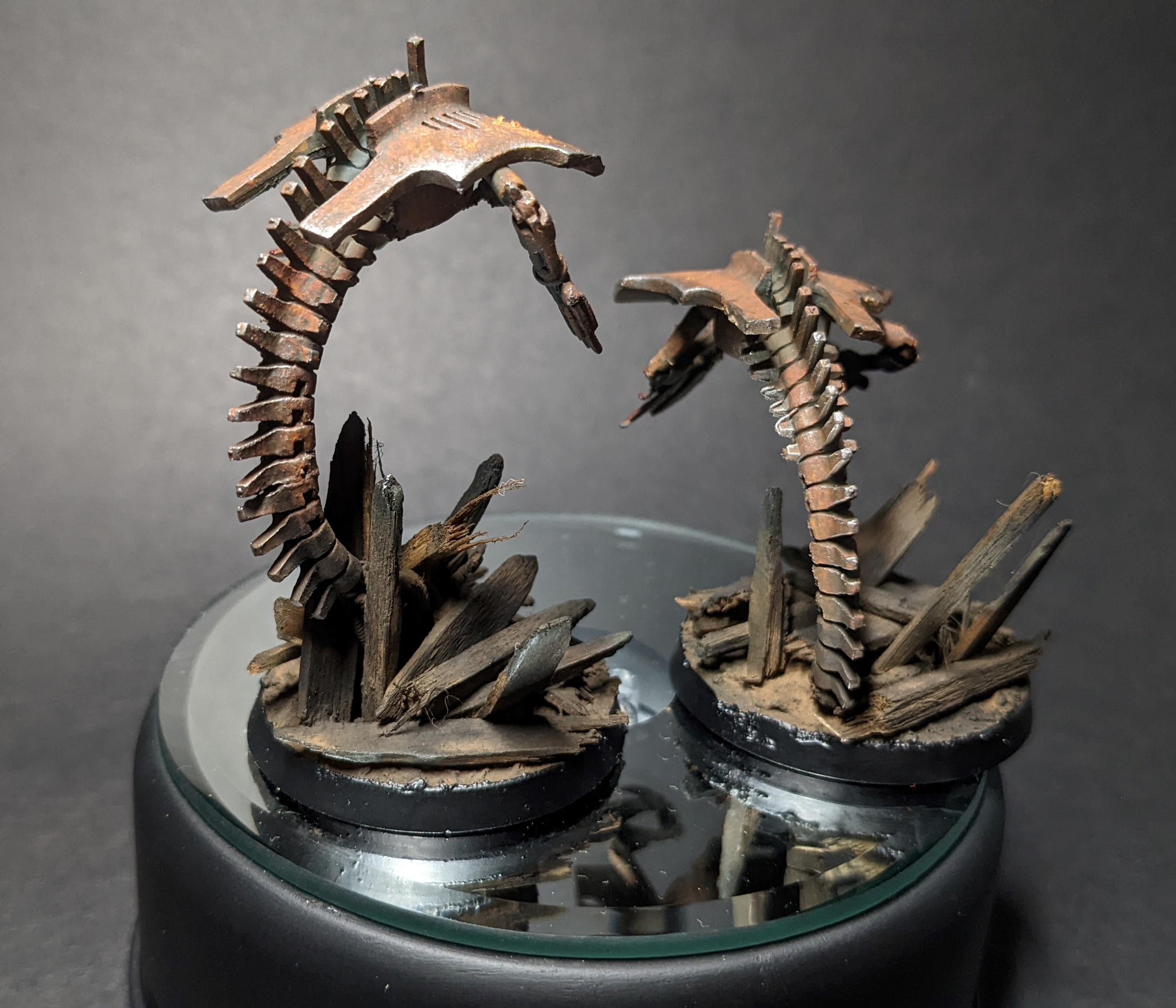 Snagged a couple of old as hell Wraiths. Painted them to really show ...