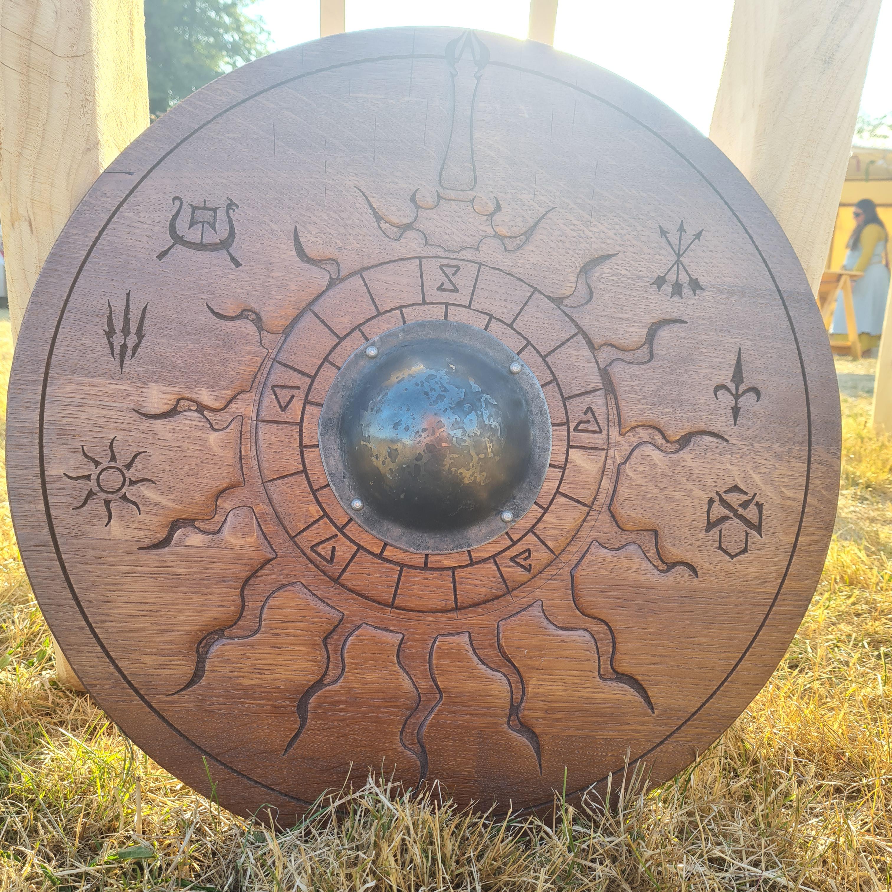 I made this Witcher/Gwent inspired shield. | Scrolller