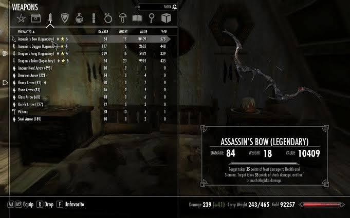 Ive been watching skyrim youtube, and why does my inventory look different? | Scrolller