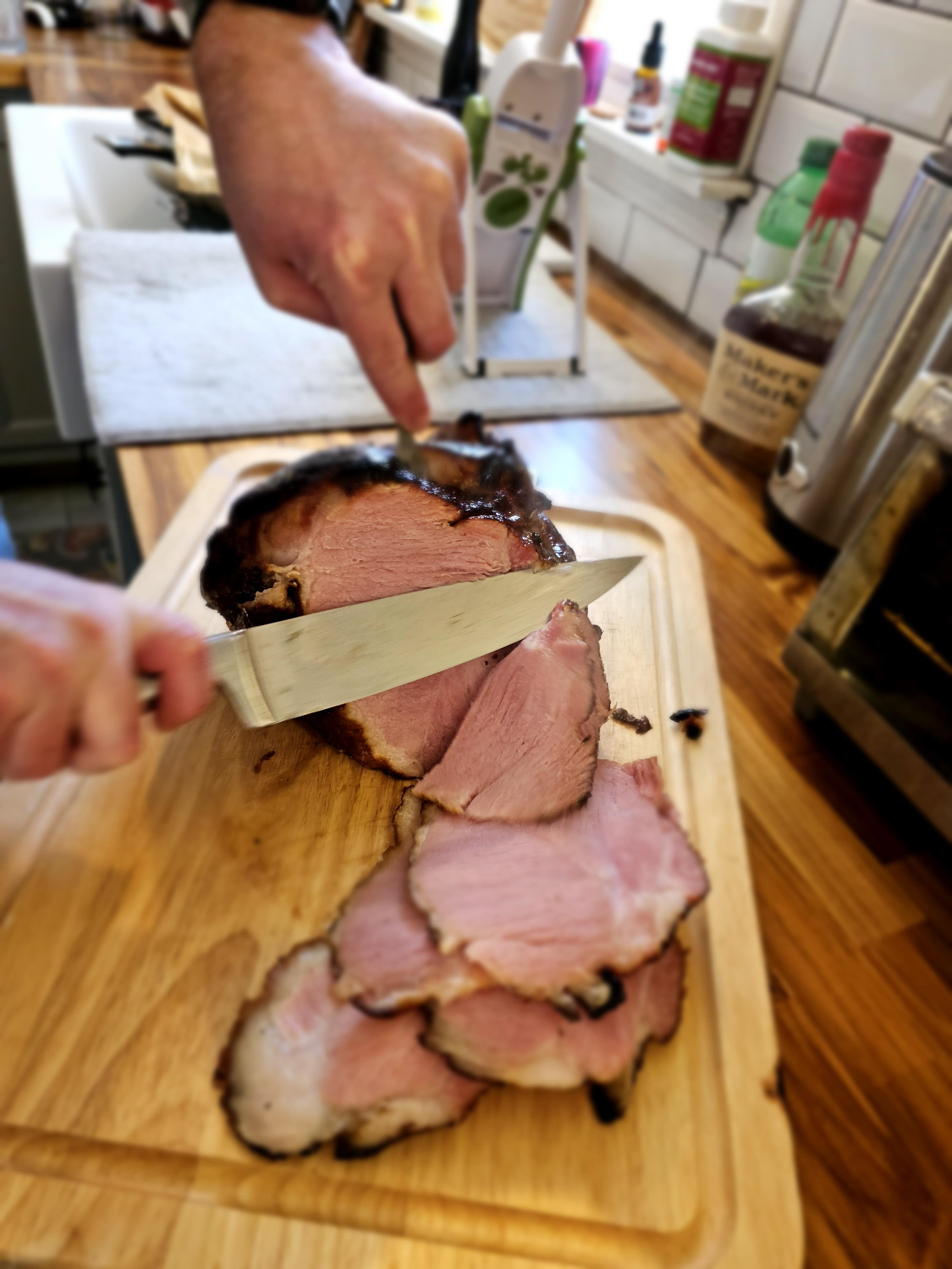 [homemade] Smoked and Glazed Ham | Scrolller