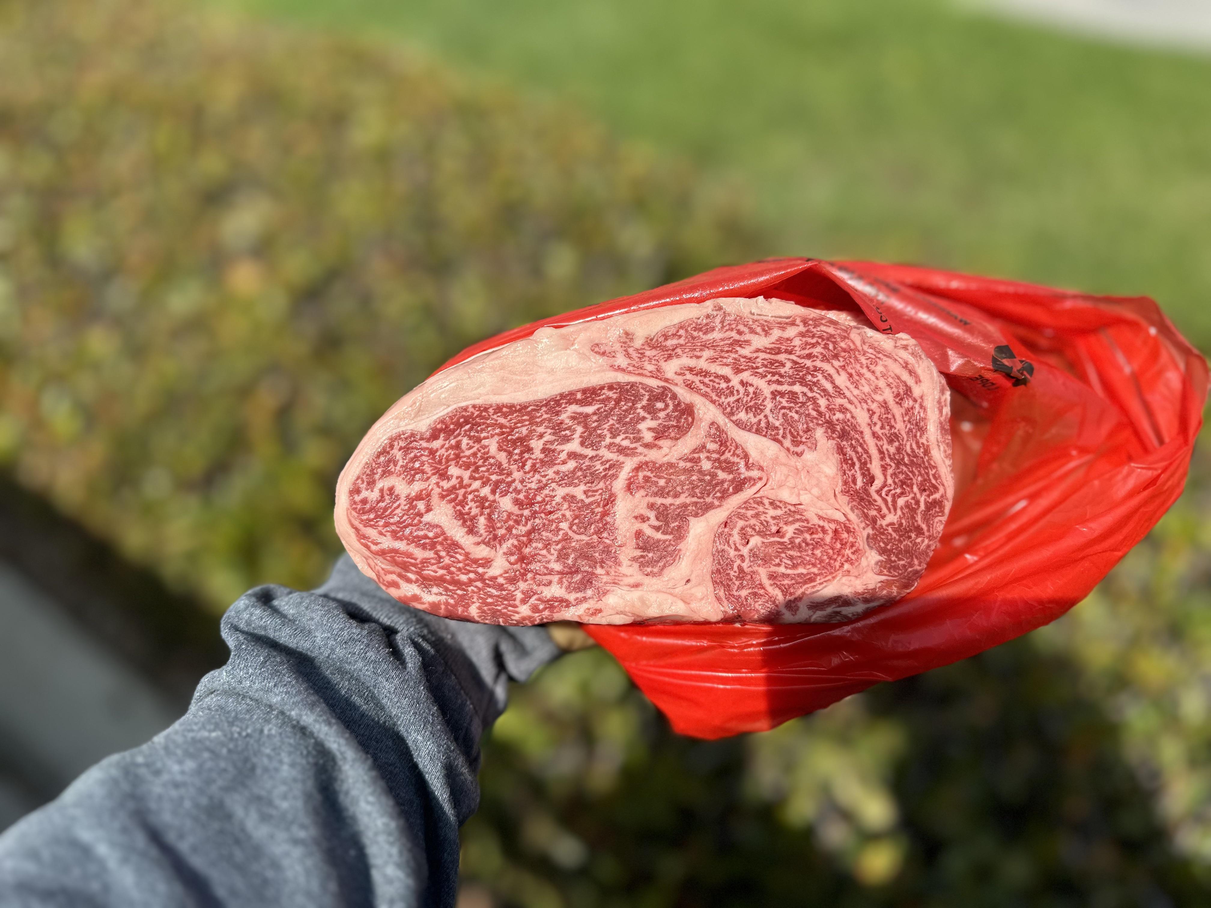 Australian wagyu ribeye steak | Scrolller