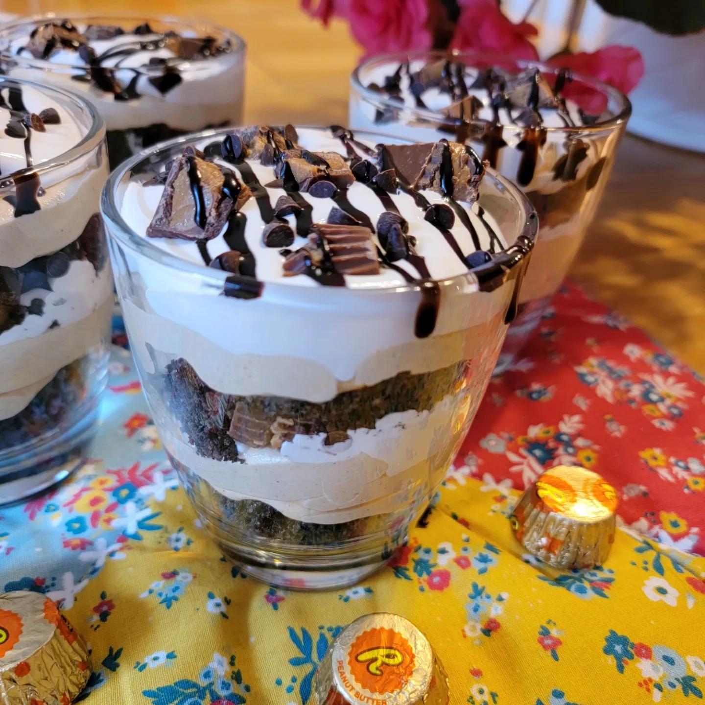[Homemade] Peanut Butter Mousse Parfaits | Scrolller