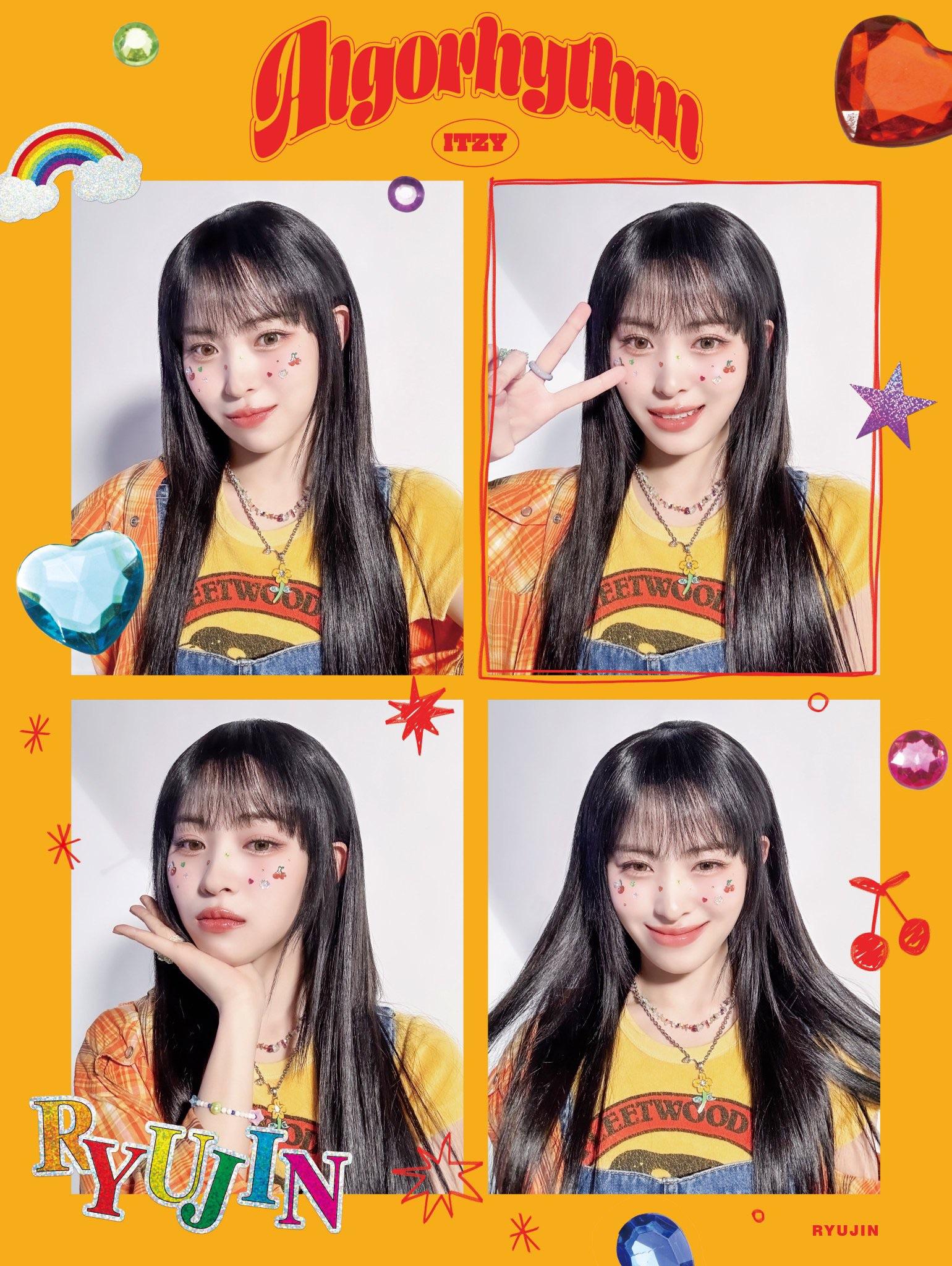 ITZY - Japan 3rd Single: Algorhythm (4cut Photo Vers. Concept Photo - Ryujin) | Scrolller