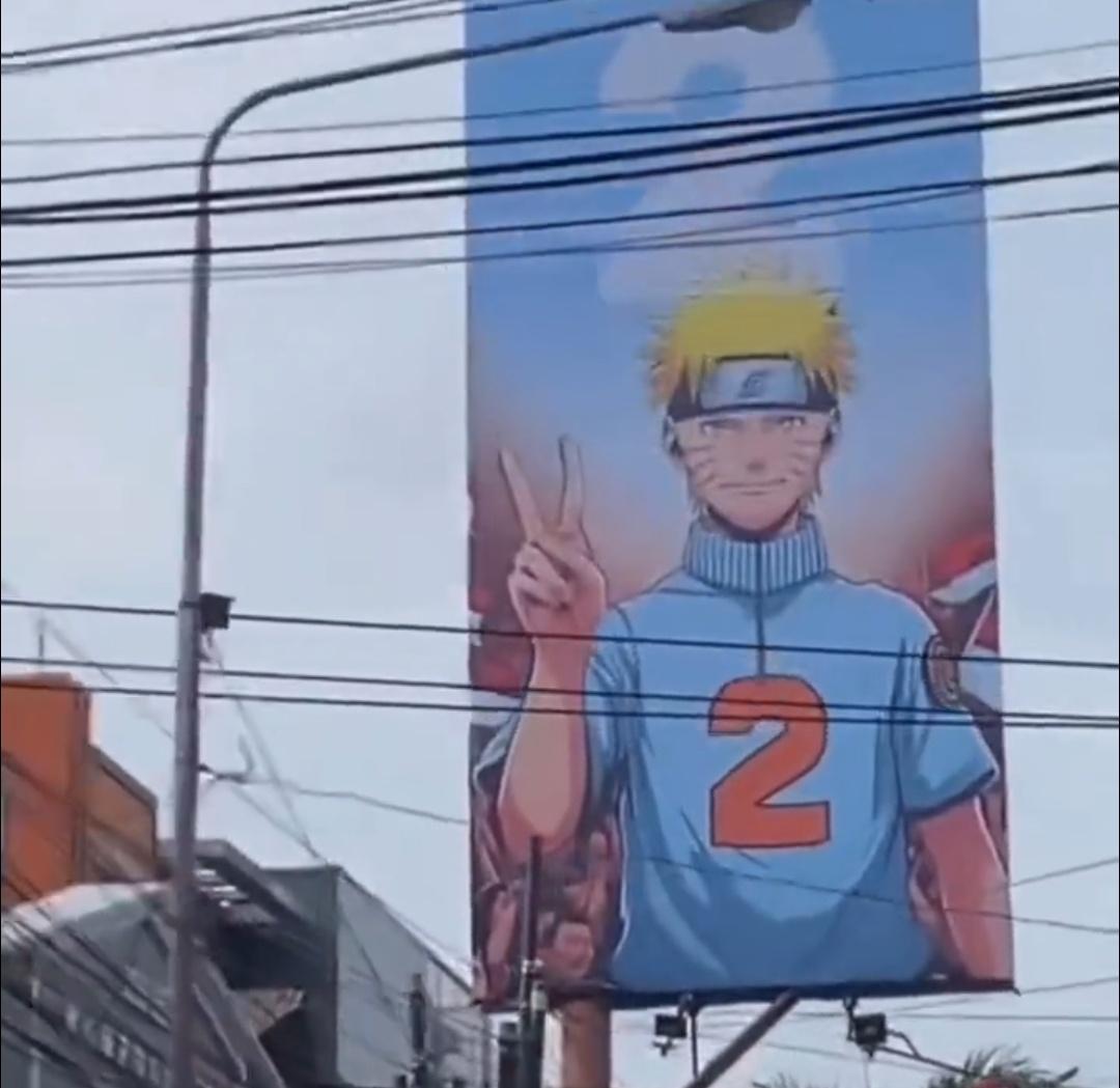 Fun Fact: Naruto, Hinata and Boruto's banners and billboards are used for political campaigning ...