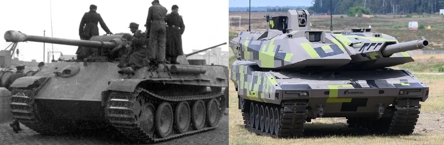 Panzer V and KF51, two generations of Panther eight decades apart ...