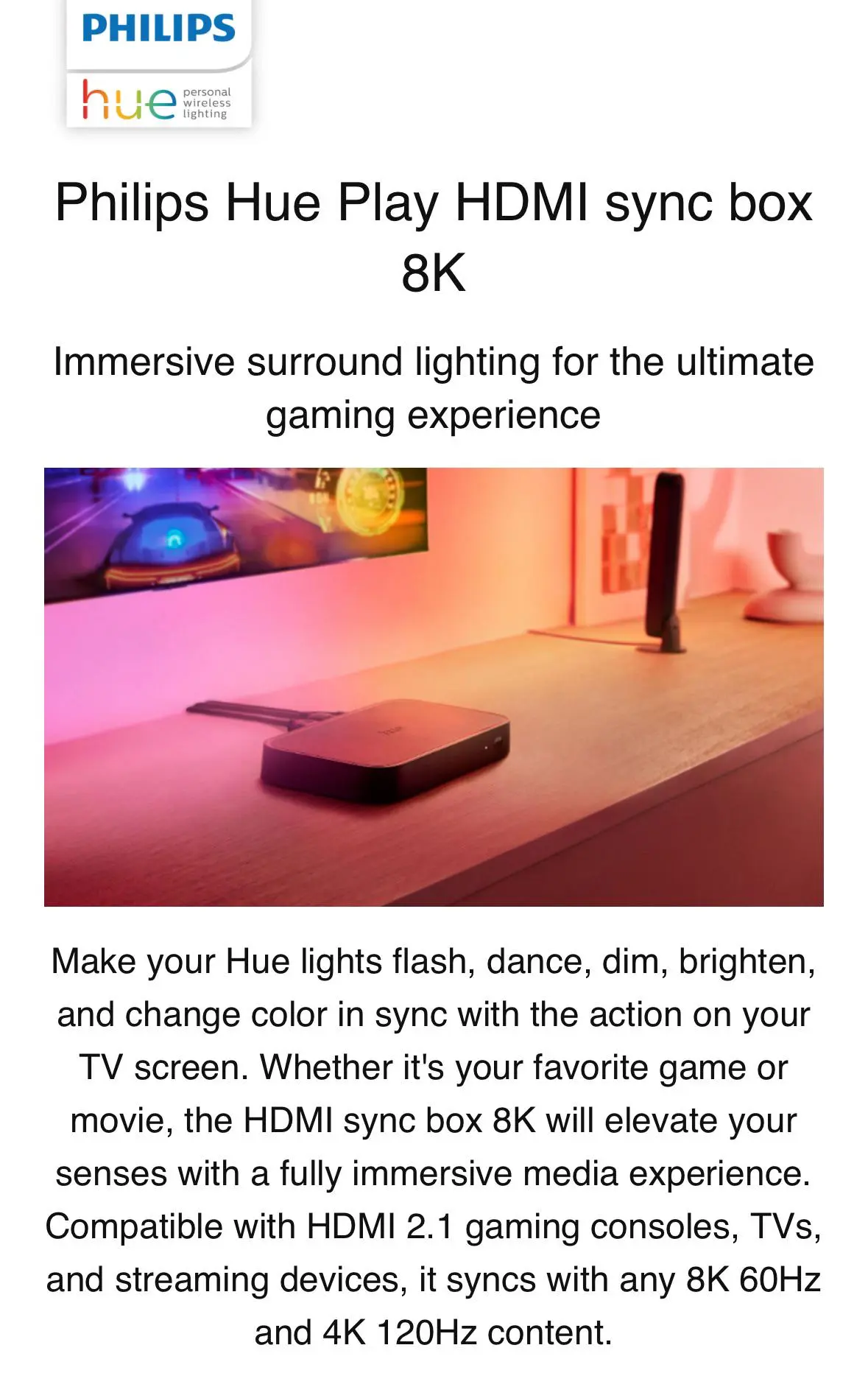 Philips Hue HDMI Sync Box 8K | Scrolller