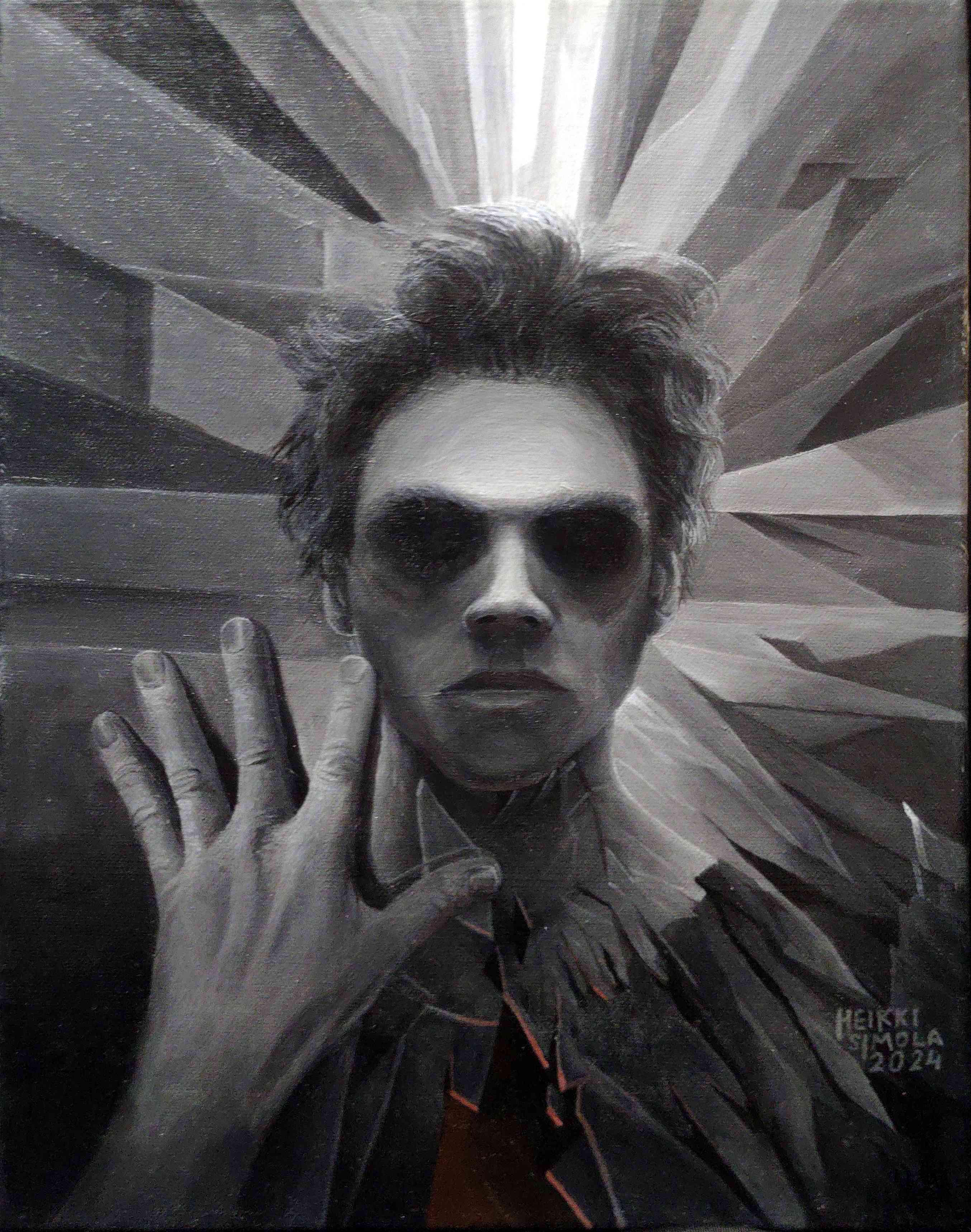 Piece by piece, acrylic, drinkpainttillufaint, 2024 | Scrolller