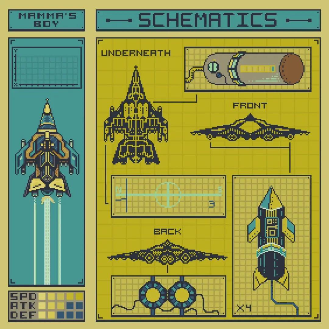 Pixel jet schematics | Scrolller