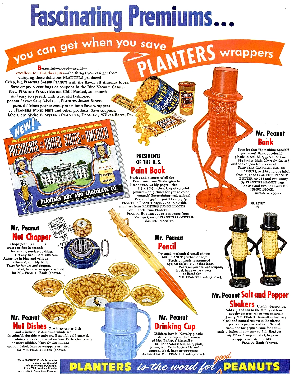 Planters Peanuts - November 1955 | Scrolller