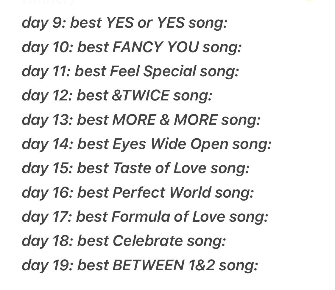 R/TWICE’s Dream Album! Day Eight: YES OR YES + (swipe for previous results) (PART 2 of 2 ...