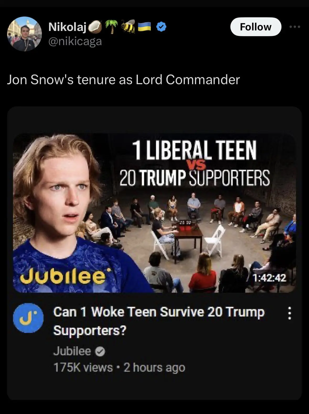 Poor Jon never stood a chance | Scrolller