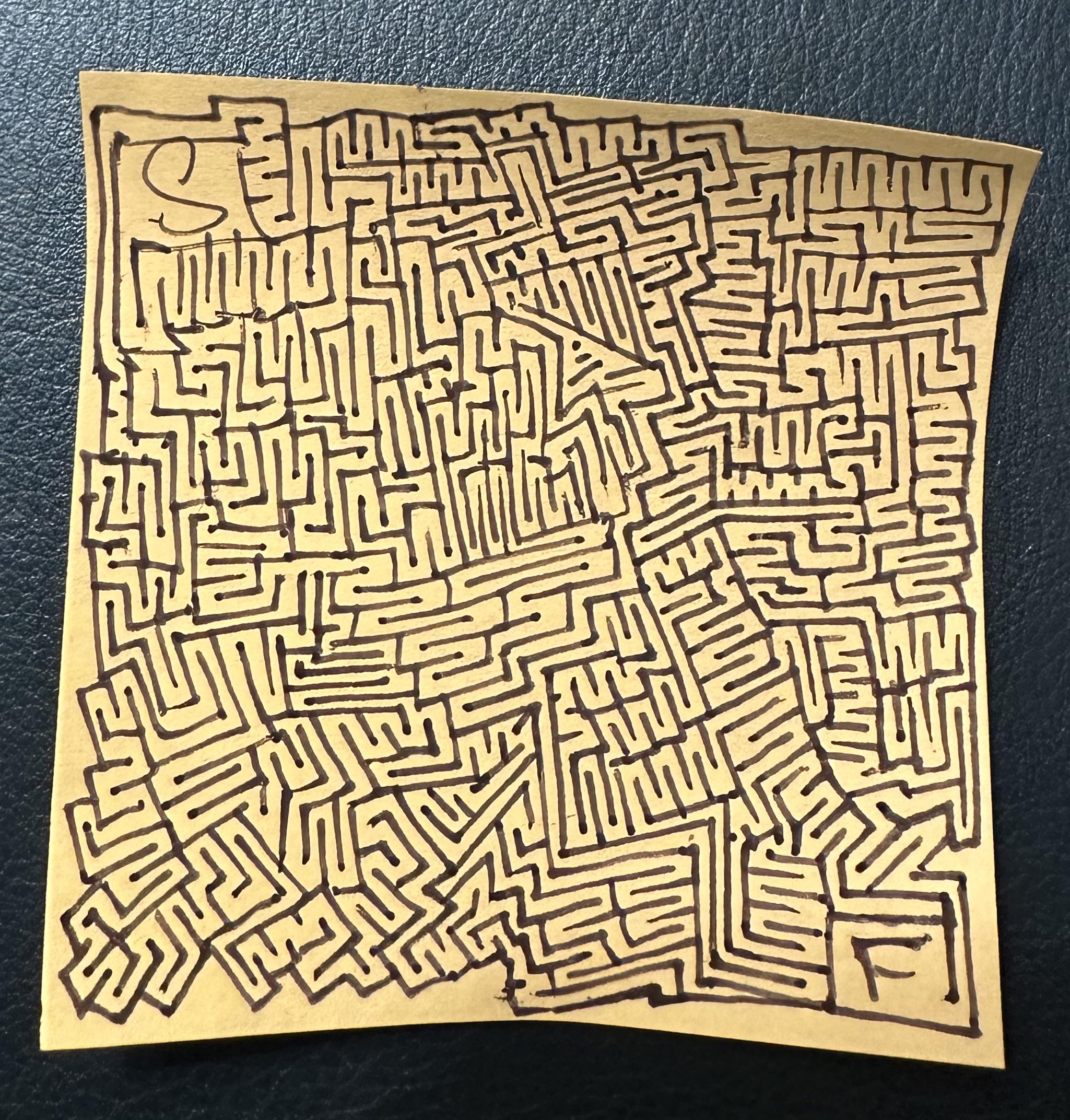 Post-it note maze | Scrolller
