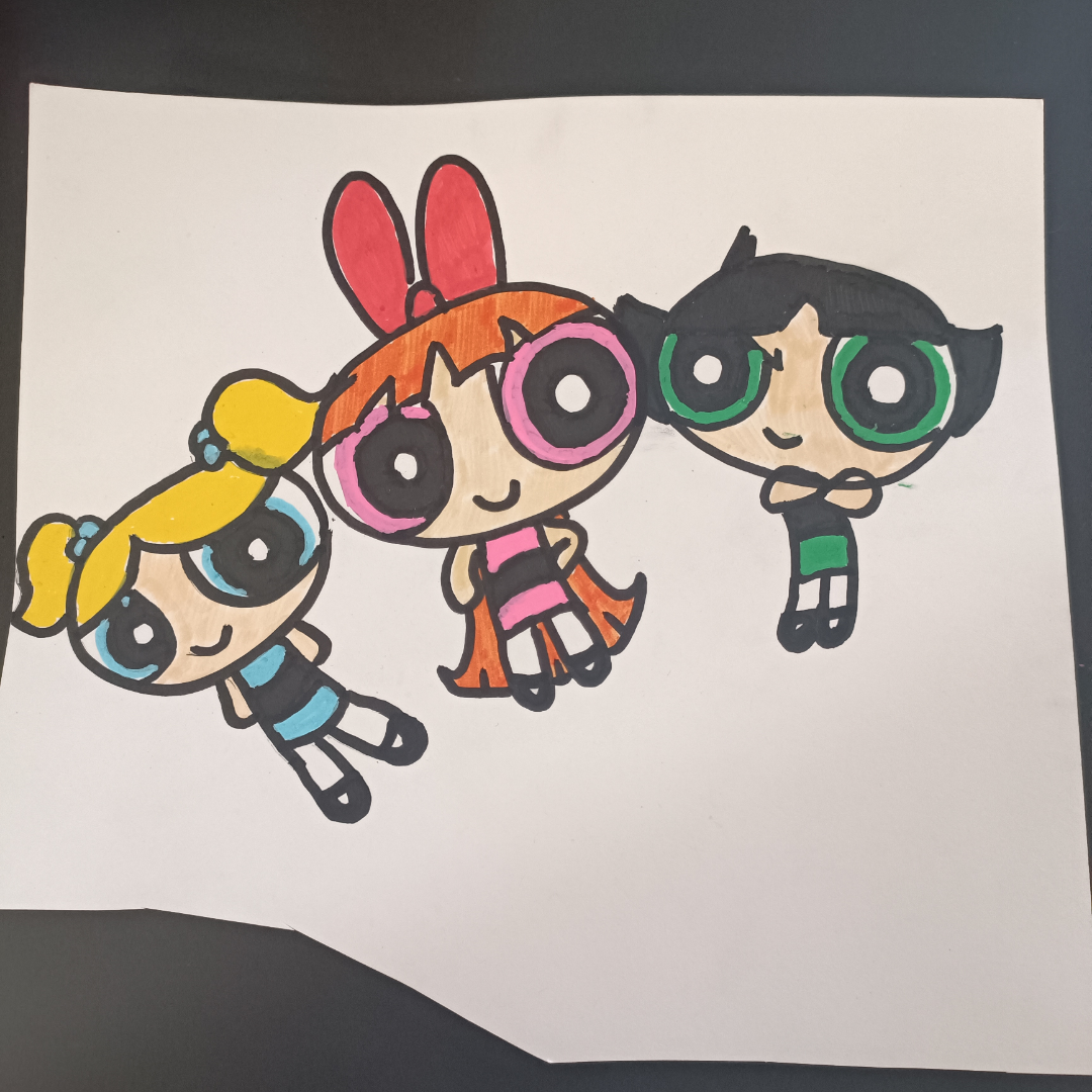Powerpuff girls hand drawn | Scrolller