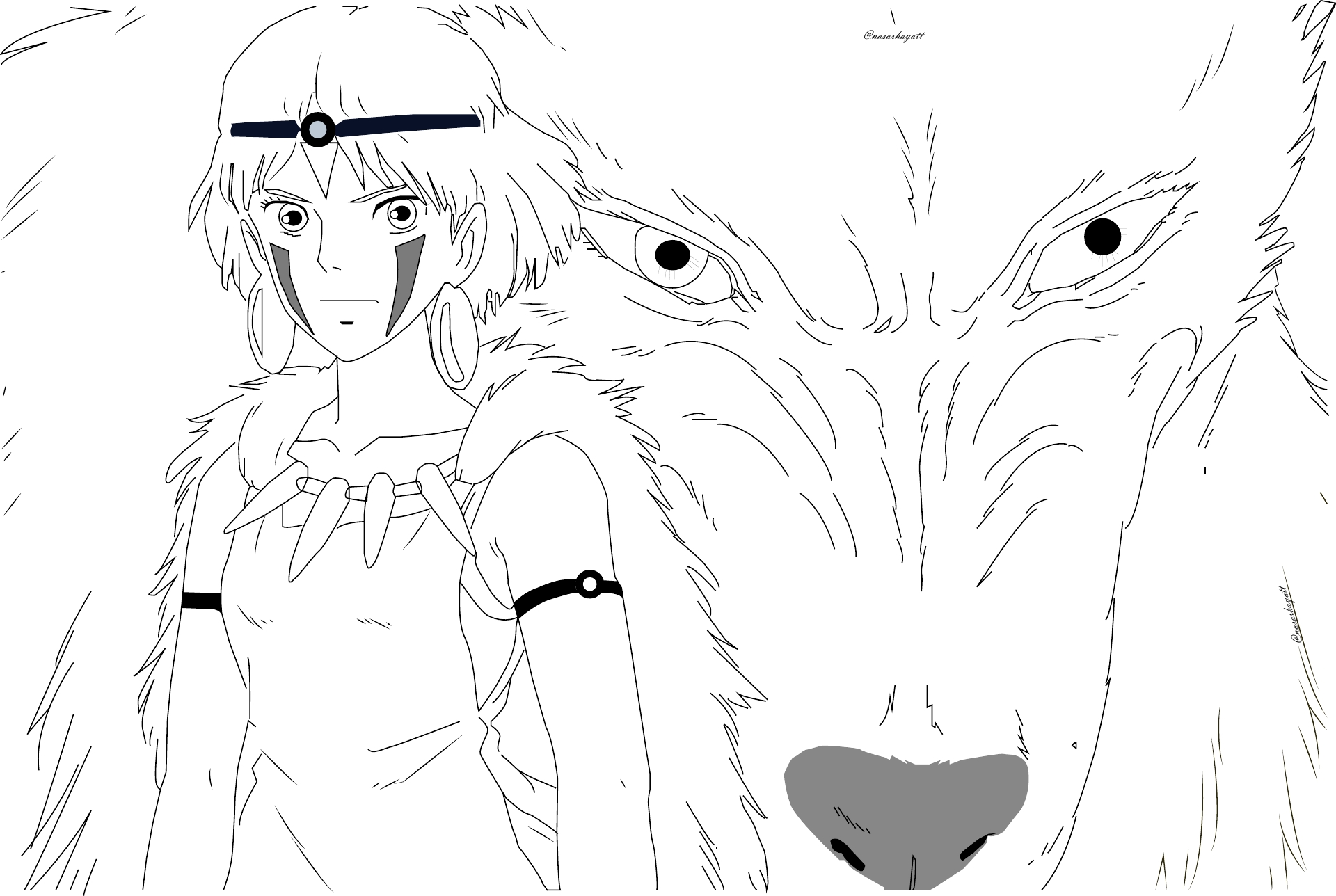 Princess Mononoke FanArt by me. | Scrolller