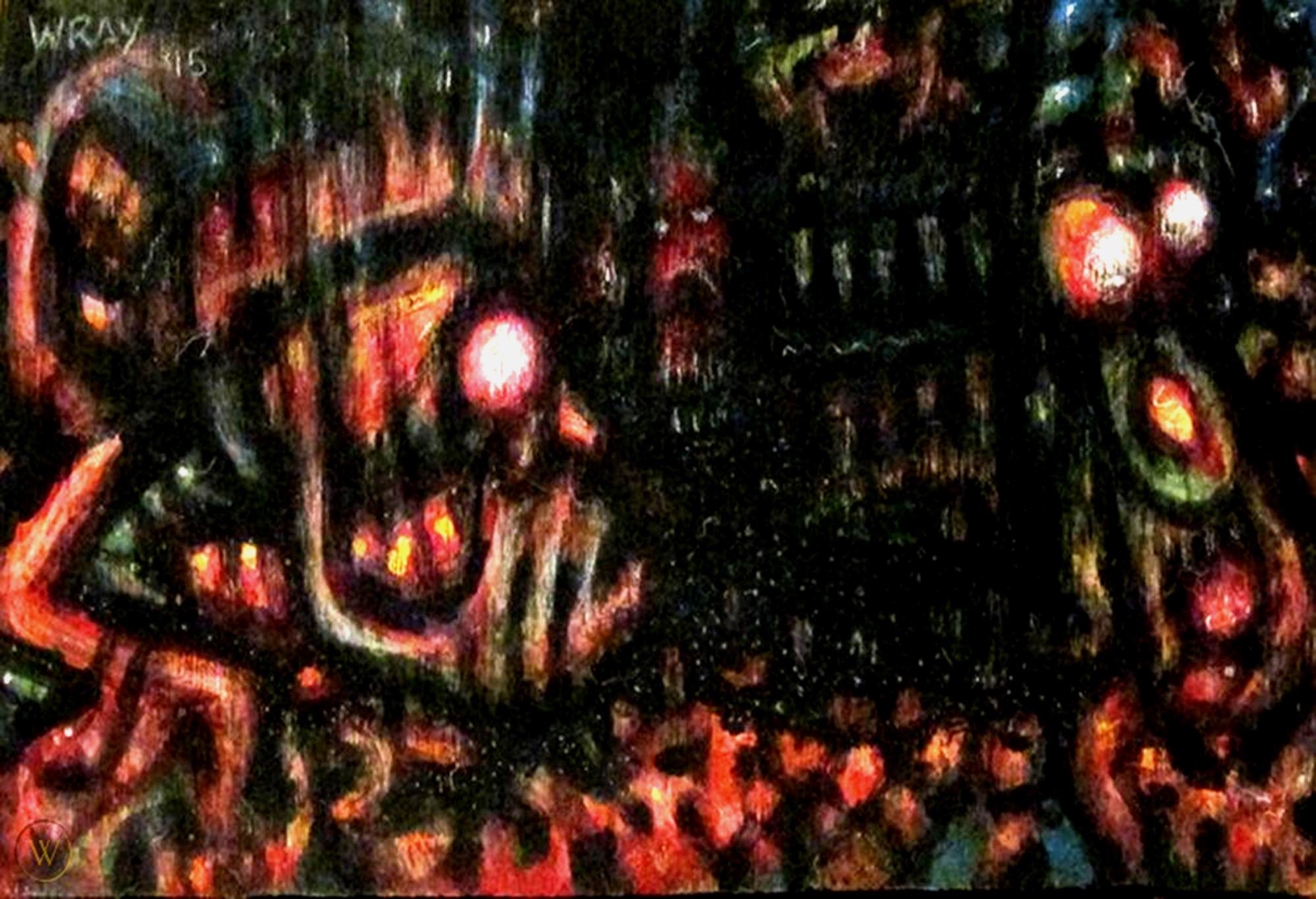 PSYCHEDELIC HELL - Painting by Gary Wray (me) - 2015 | Scrolller