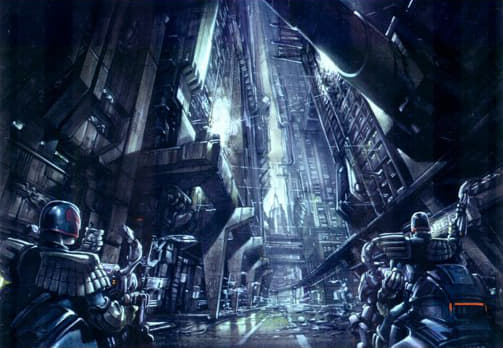 The Concept Art of Judge Dredd (1995) | Scrolller