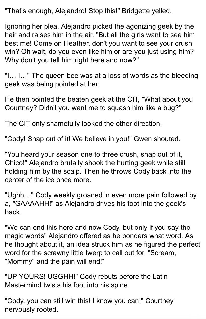 Thoughts on these scenes from Total Drama Luxury Tour | Scrolller