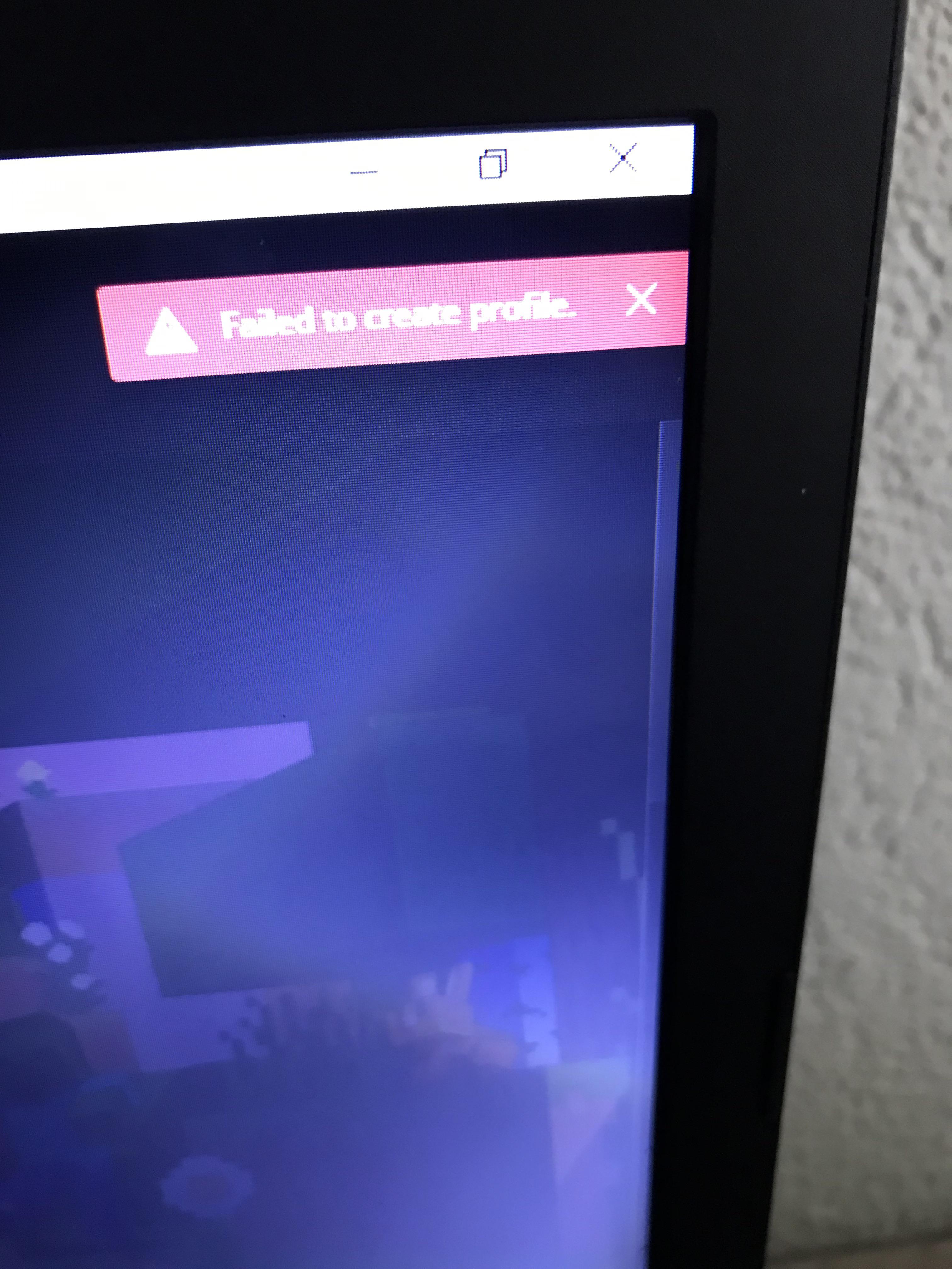 Help! Failed to create Java Account | Scrolller