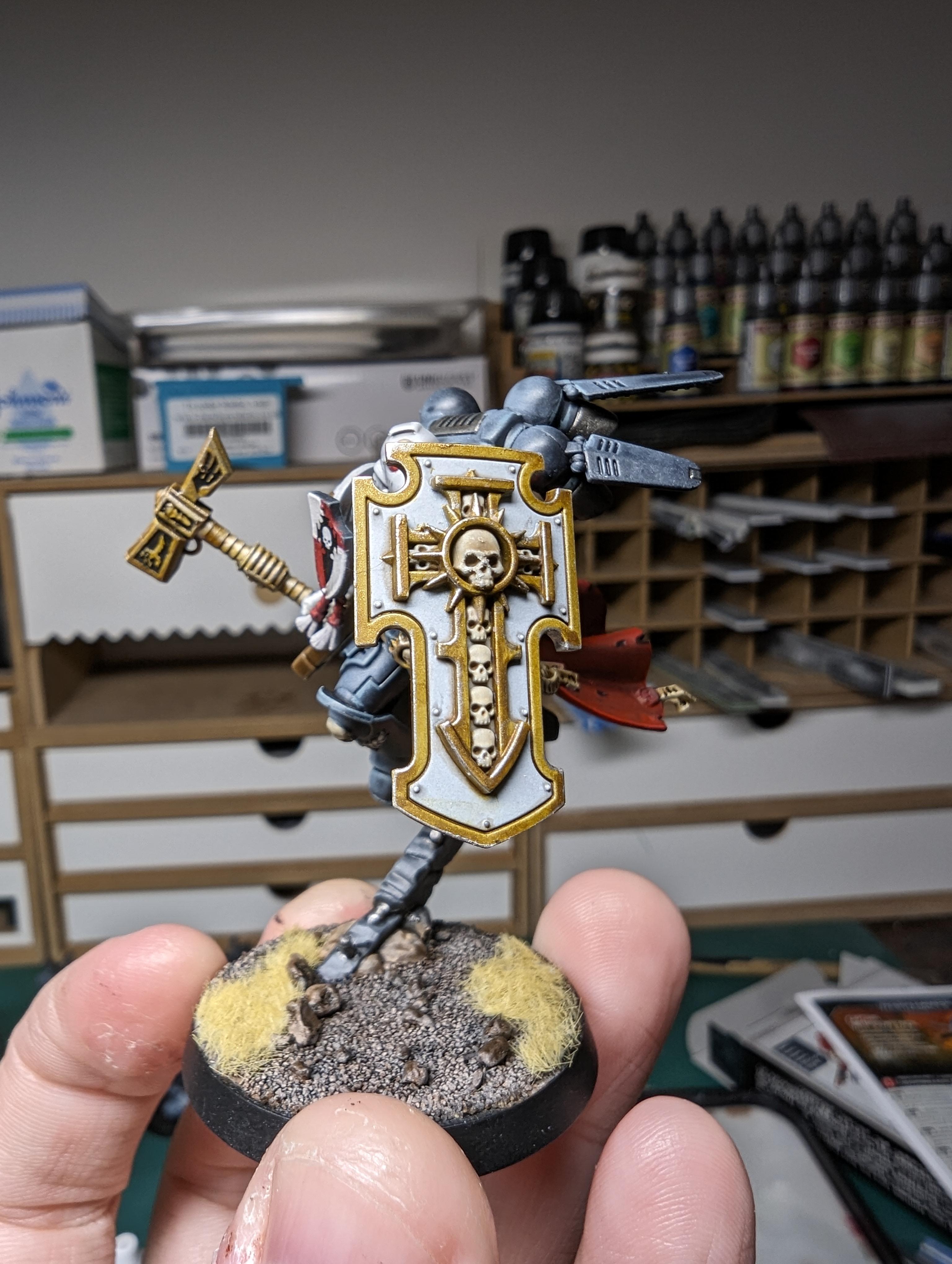 A recently finished Raven Guard jump pack captain. | Scrolller