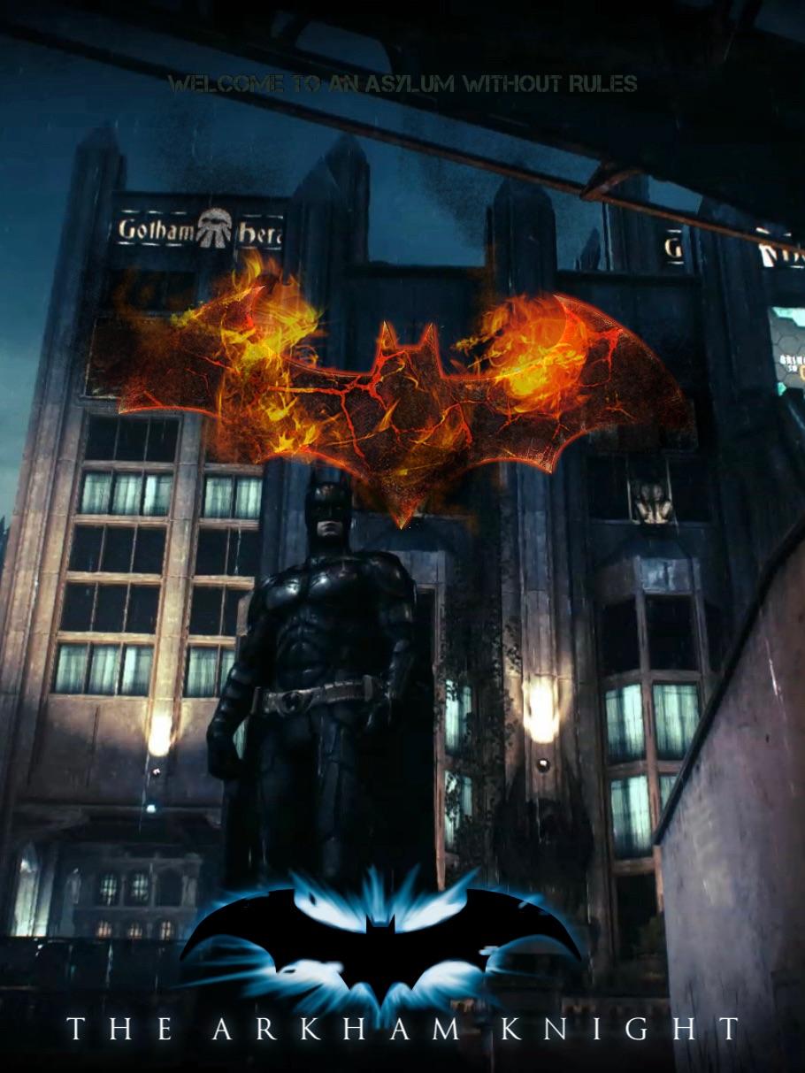 I recreated the Dark Knight poster in Arkham Knight. | Scrolller