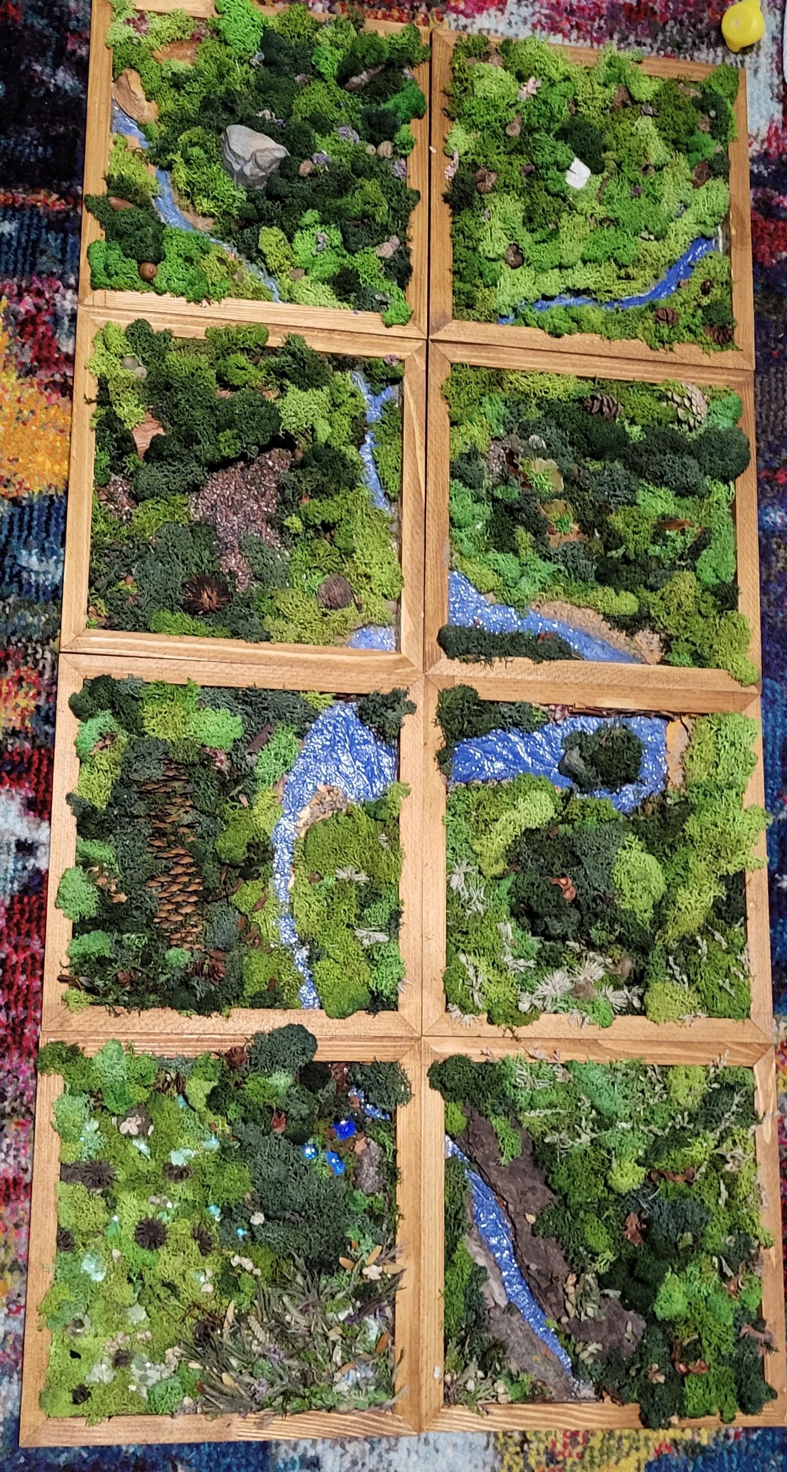 Moss wall - river system diorama | Scrolller