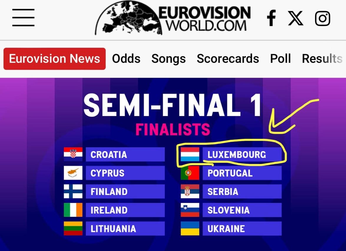 An Israeli singer representing Luxembourg just made it to the Eurovision finals 🥳 🇱🇺🇮🇱 | Scrolller