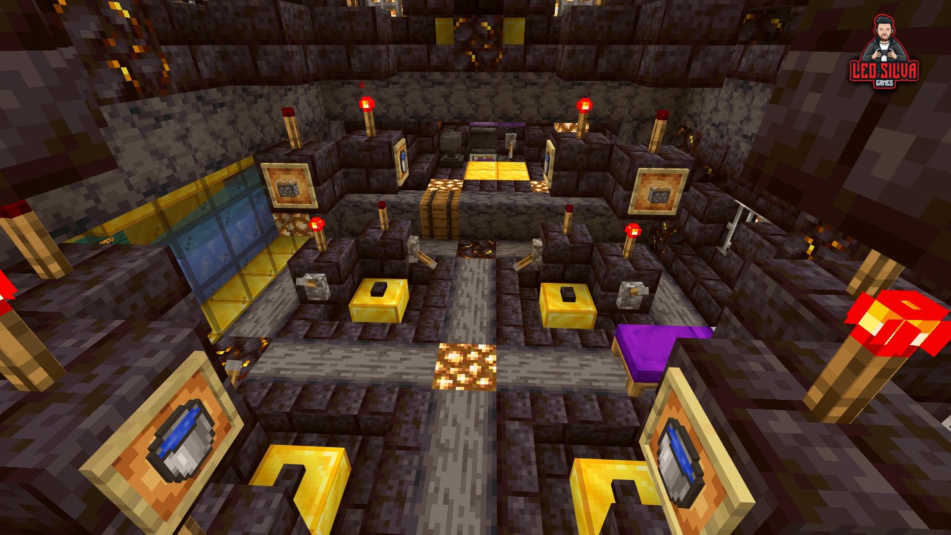 Gold farm with magnificent decoration in Minecraft Bedrock | Scrolller