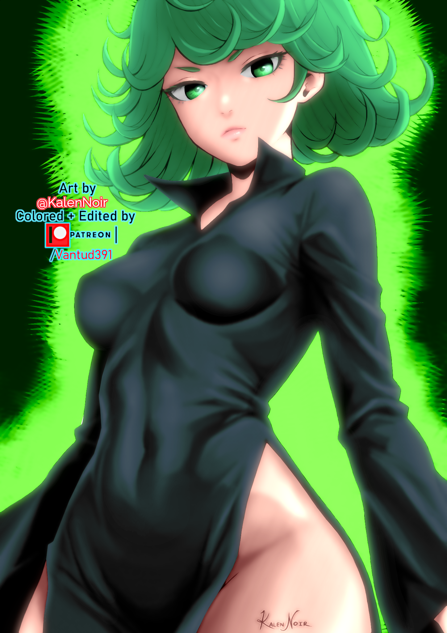 @KalenNoir's Tatsumaki fanart colored by me: | Scrolller