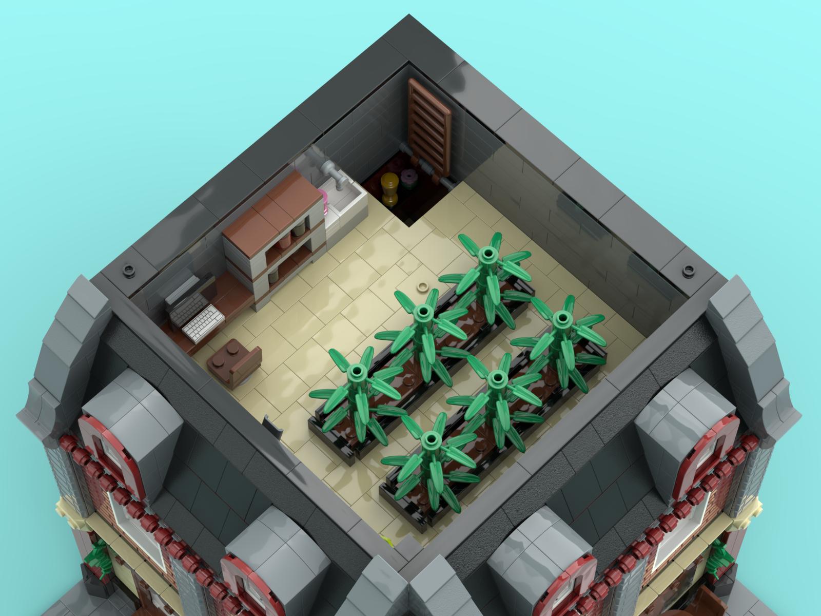 Finally done with my LEGO Coffee Shop Modular | Scrolller