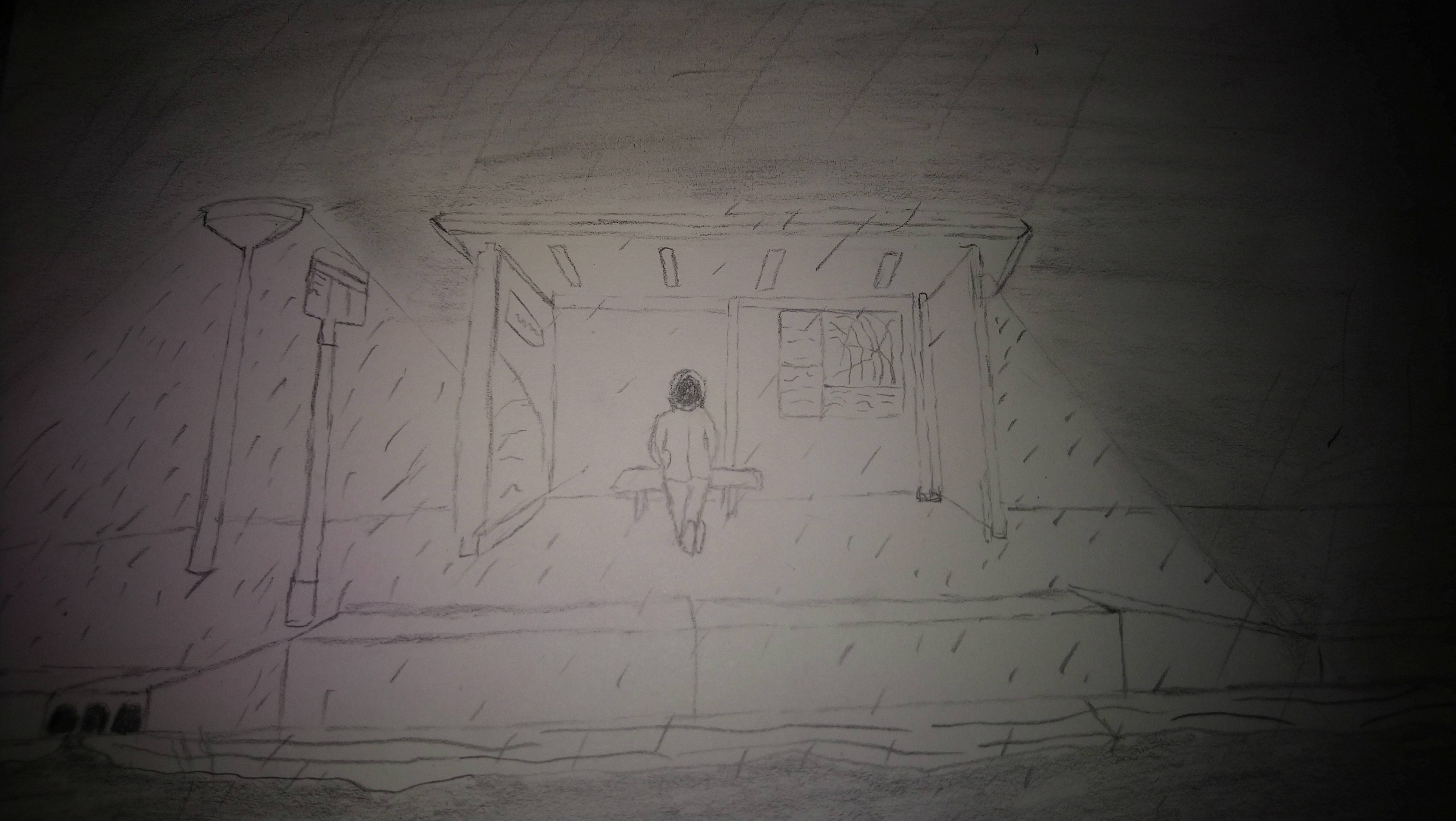 Quarantine got me sketching again: Waiting for the bus | Scrolller