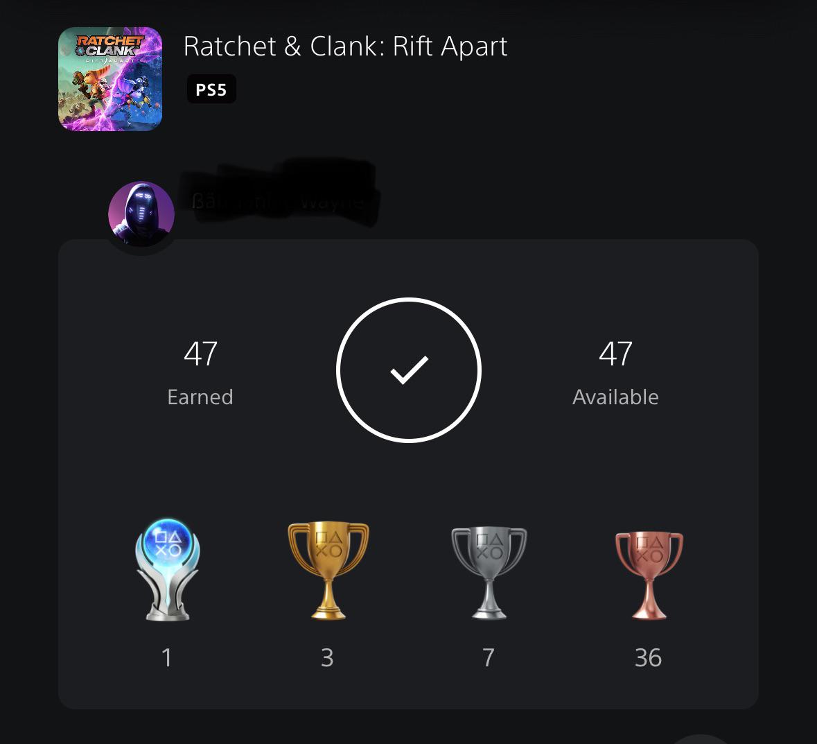 R&C: Rift Apart Platinum Achievement | Scrolller