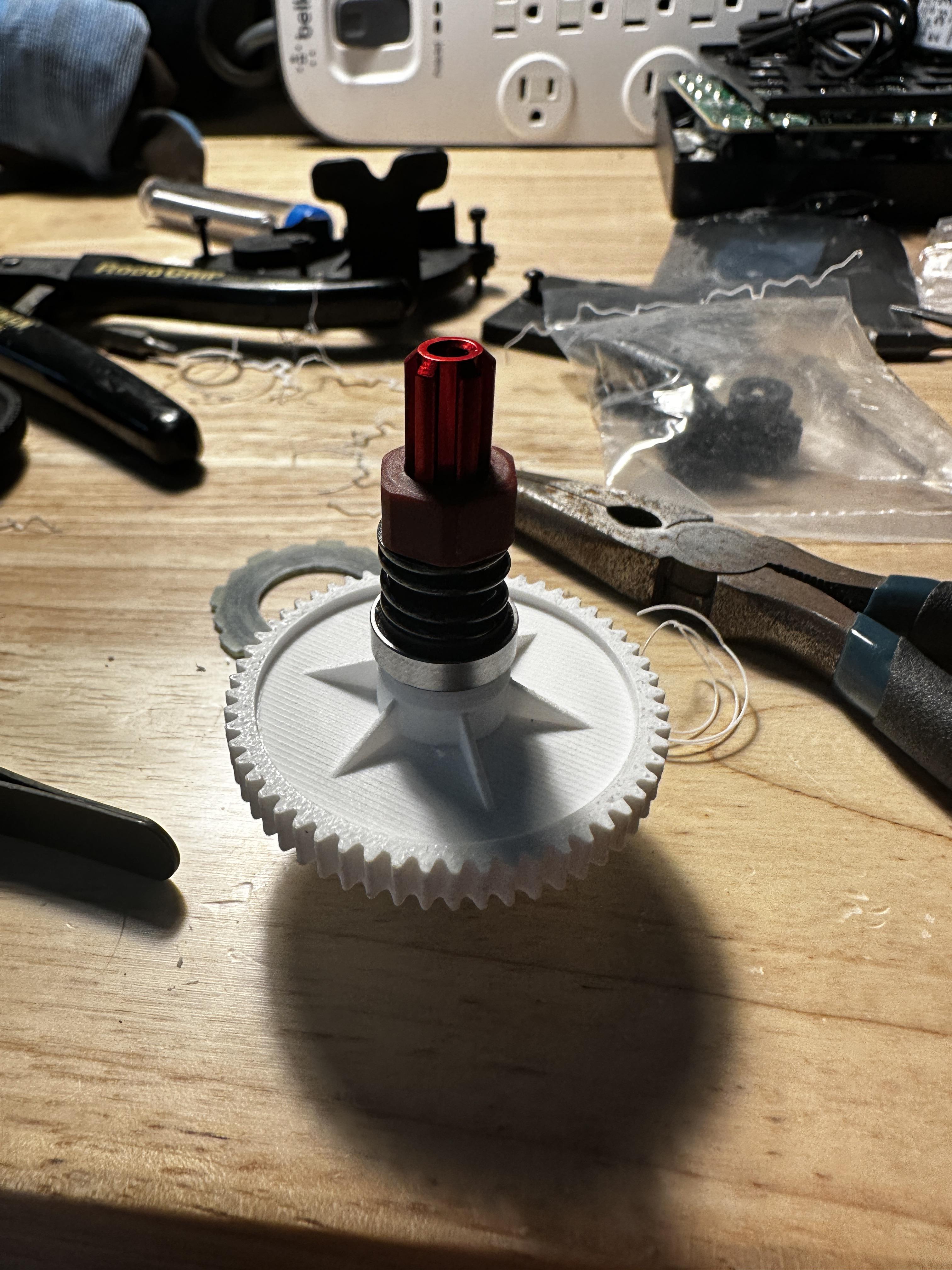 3D printed spur gear. | Scrolller