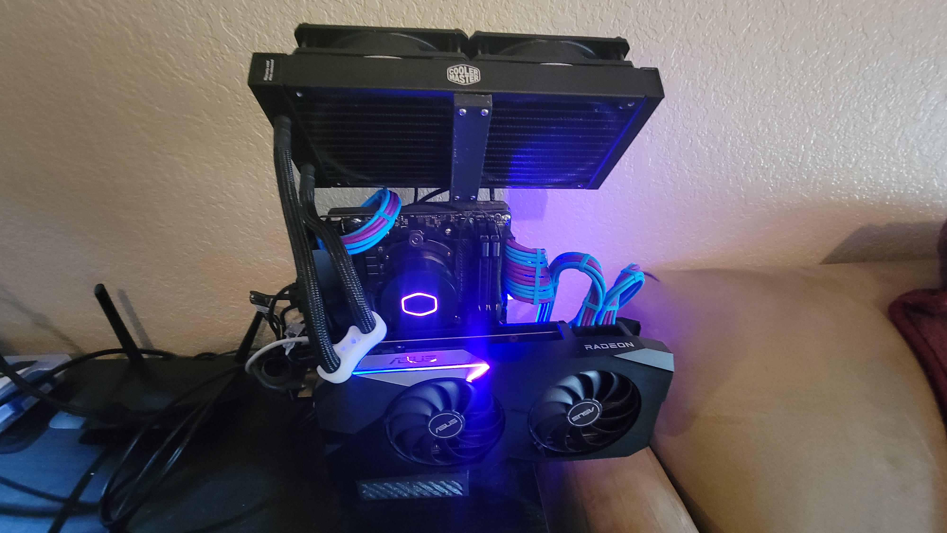 Finished up my open frame 3d printed case | Scrolller