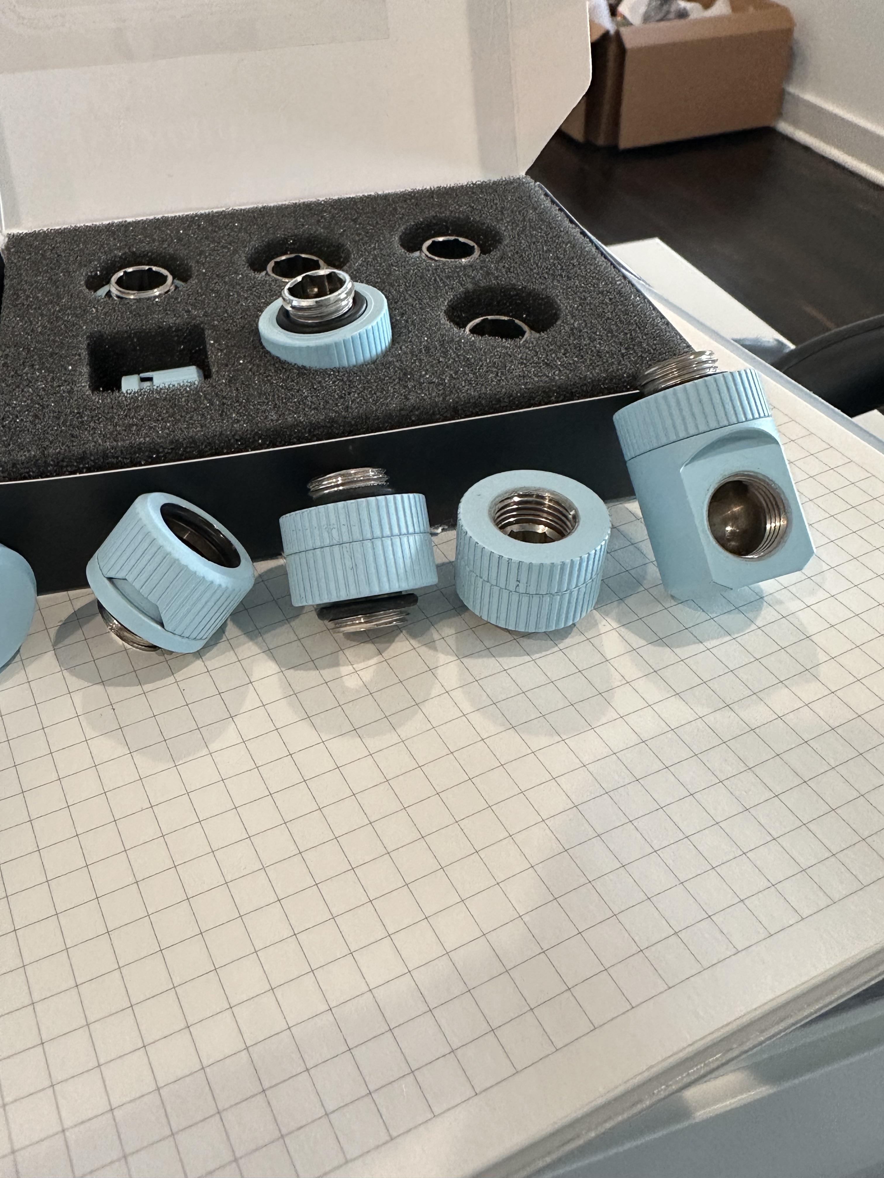 Custom Coated EKWB Fittings | Scrolller