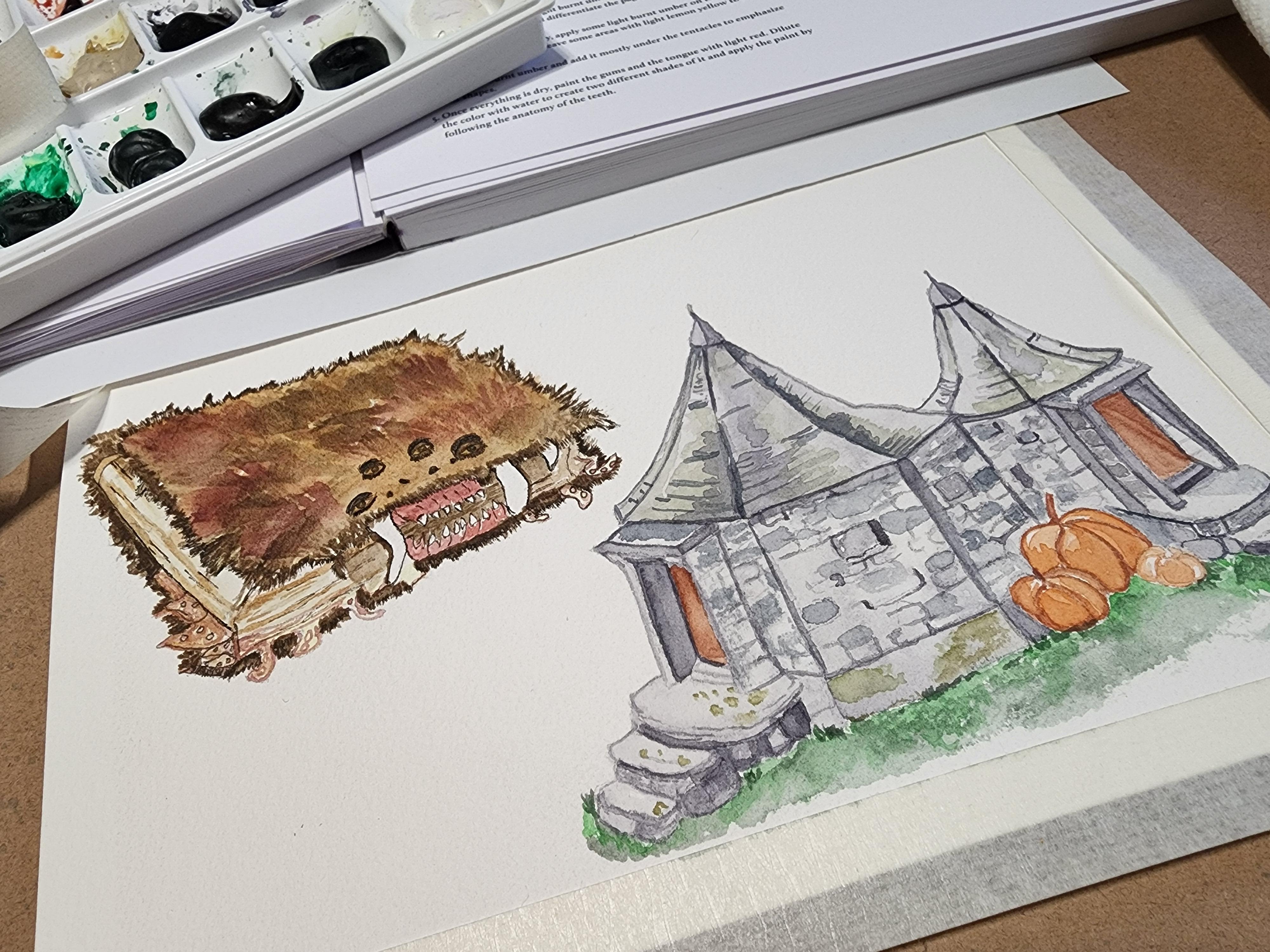 Watercolor Paintings to celebrate back to Hogwarts | Scrolller