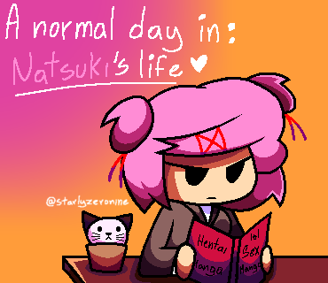 Some Natsuki draws, Peruvian Natsuki and 'A normal day in: Natsuki's life' | Scrolller